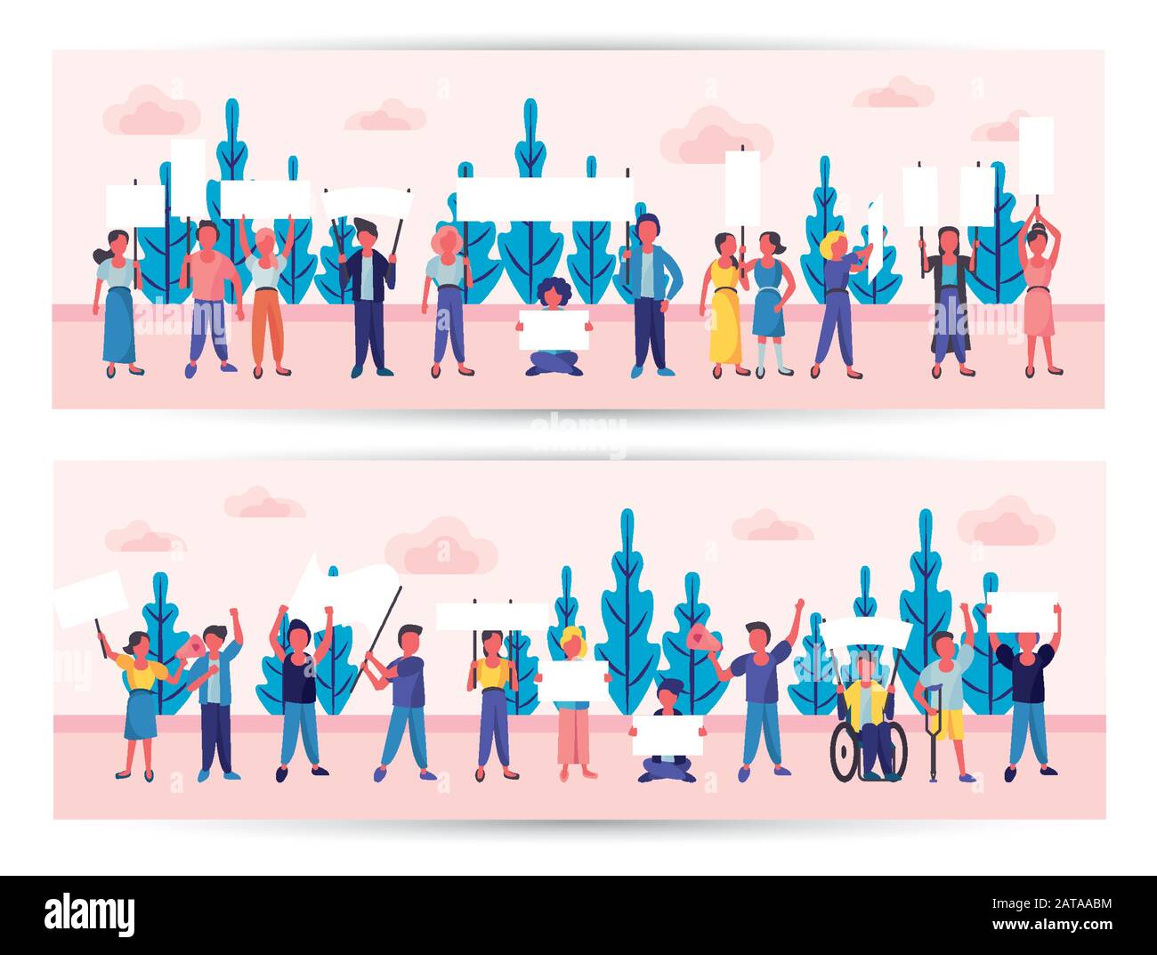 Camp group landscape Cut Out Stock Images & Pictures - Alamy