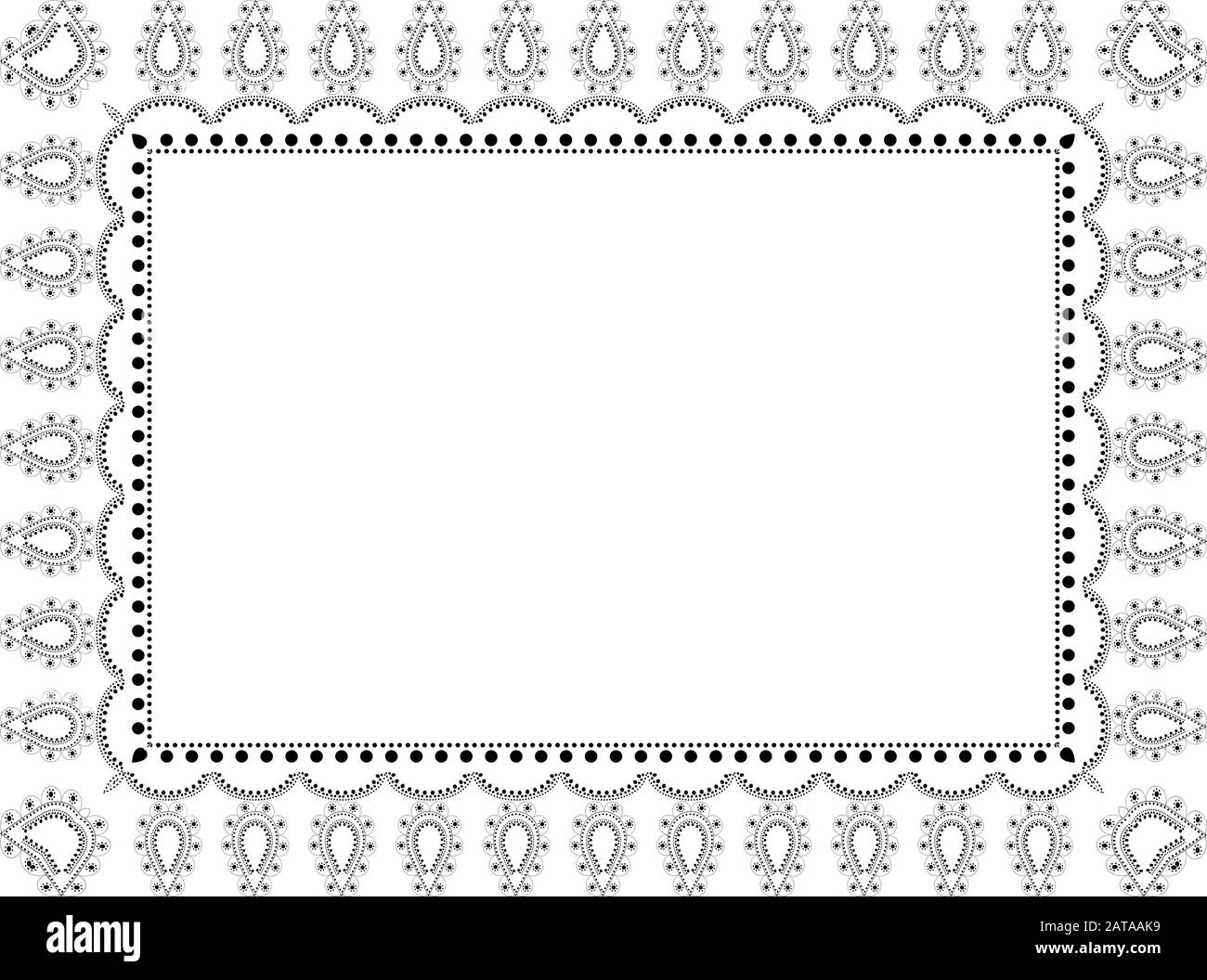 Diwali indian rangoli pattern Black and White Stock Photos & Images - Alamy