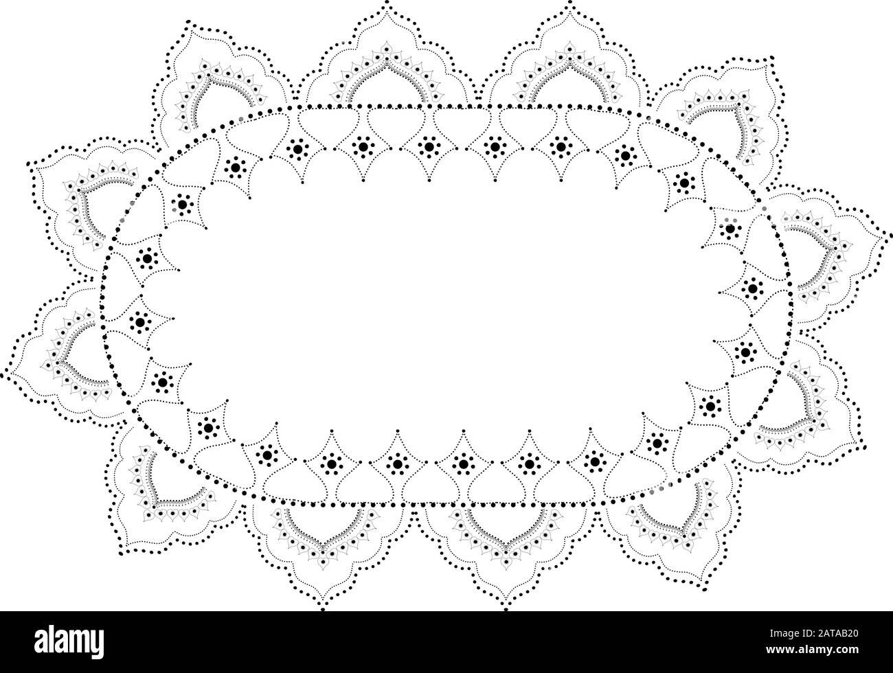 Oval Filigree Frame Art