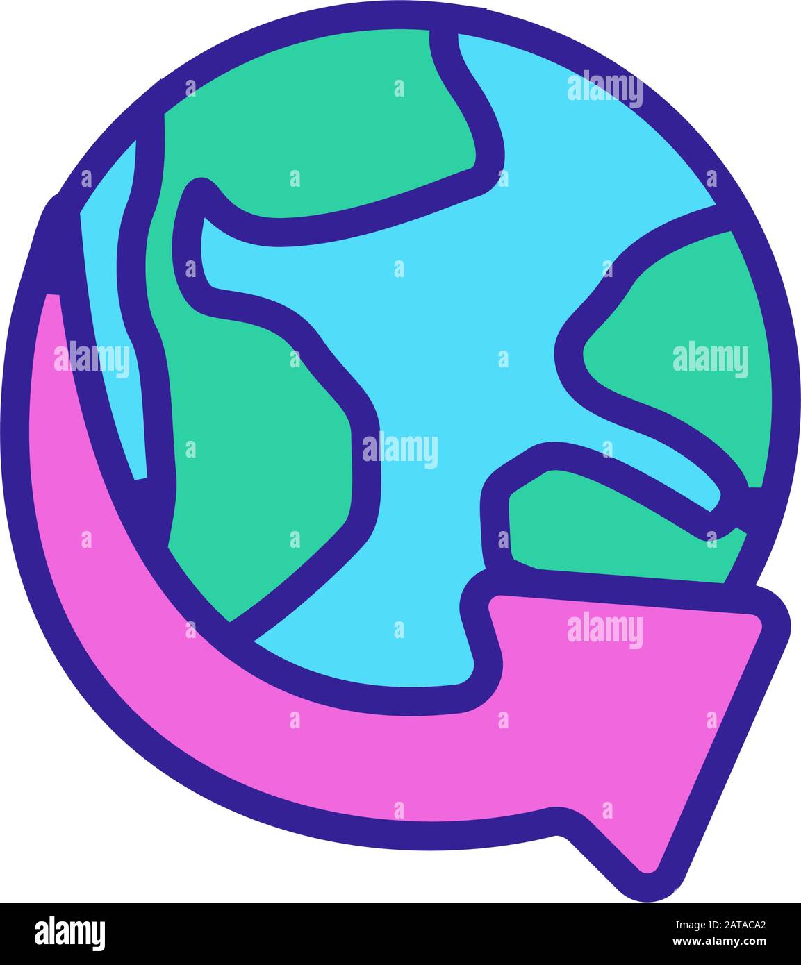 world trade icon vector. Isolated contour symbol illustration Stock ...