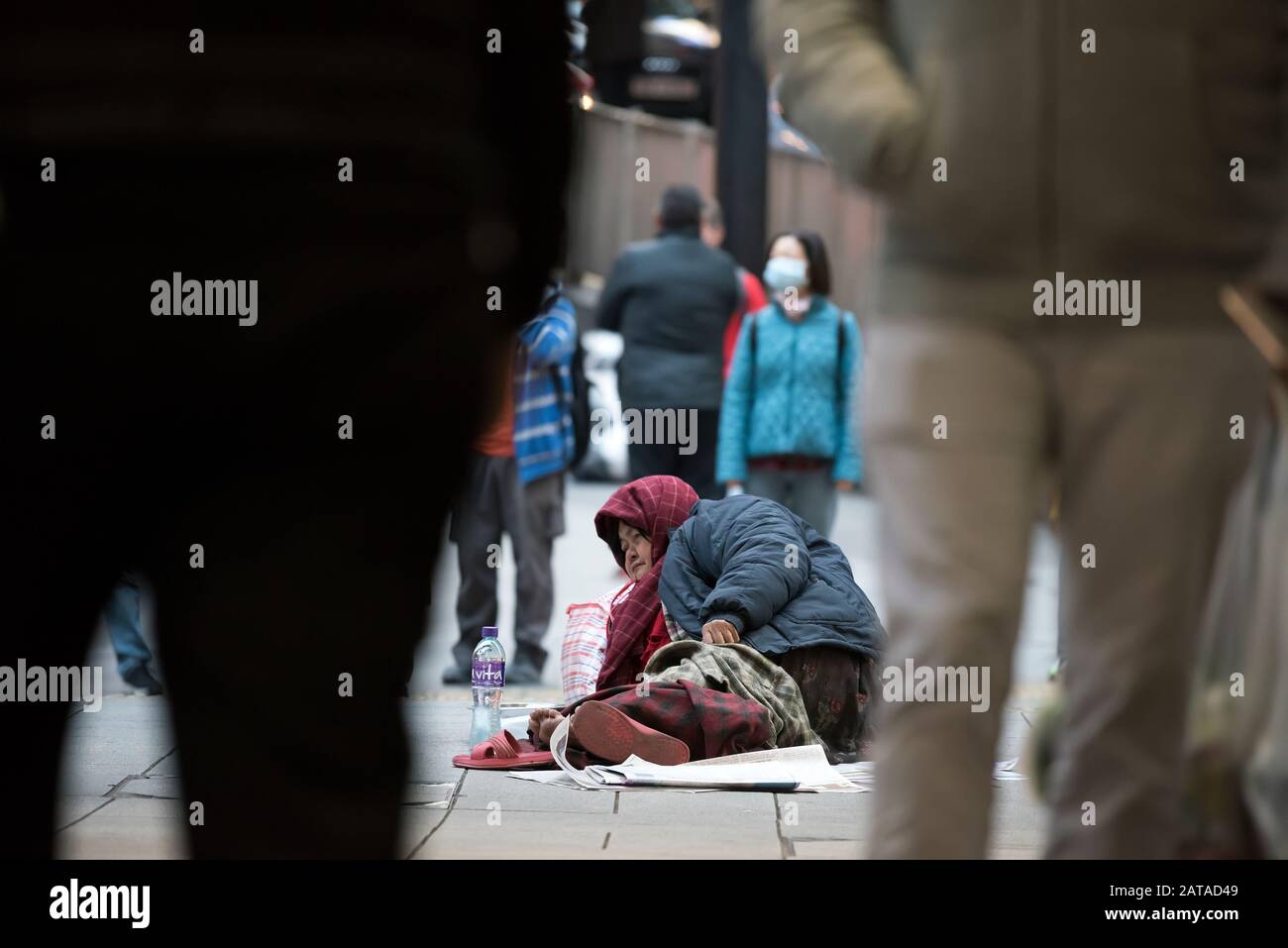 Poverty and homeless people in Hong Kong, China Stock Photo - Alamy