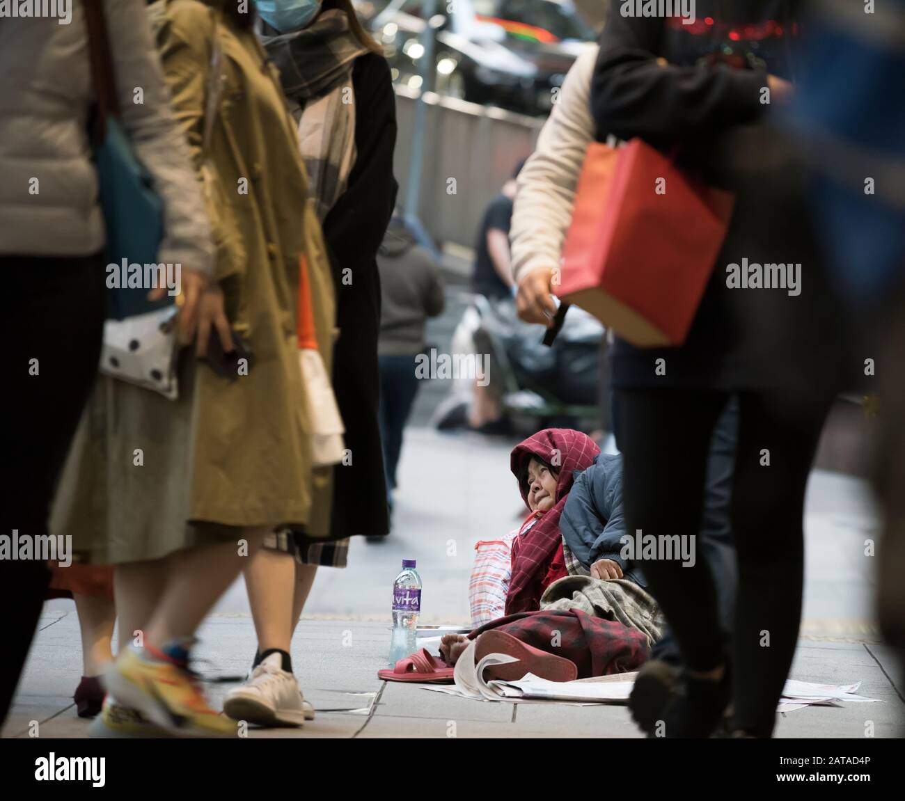 Poverty and homeless people in Hong Kong, China Stock Photo - Alamy