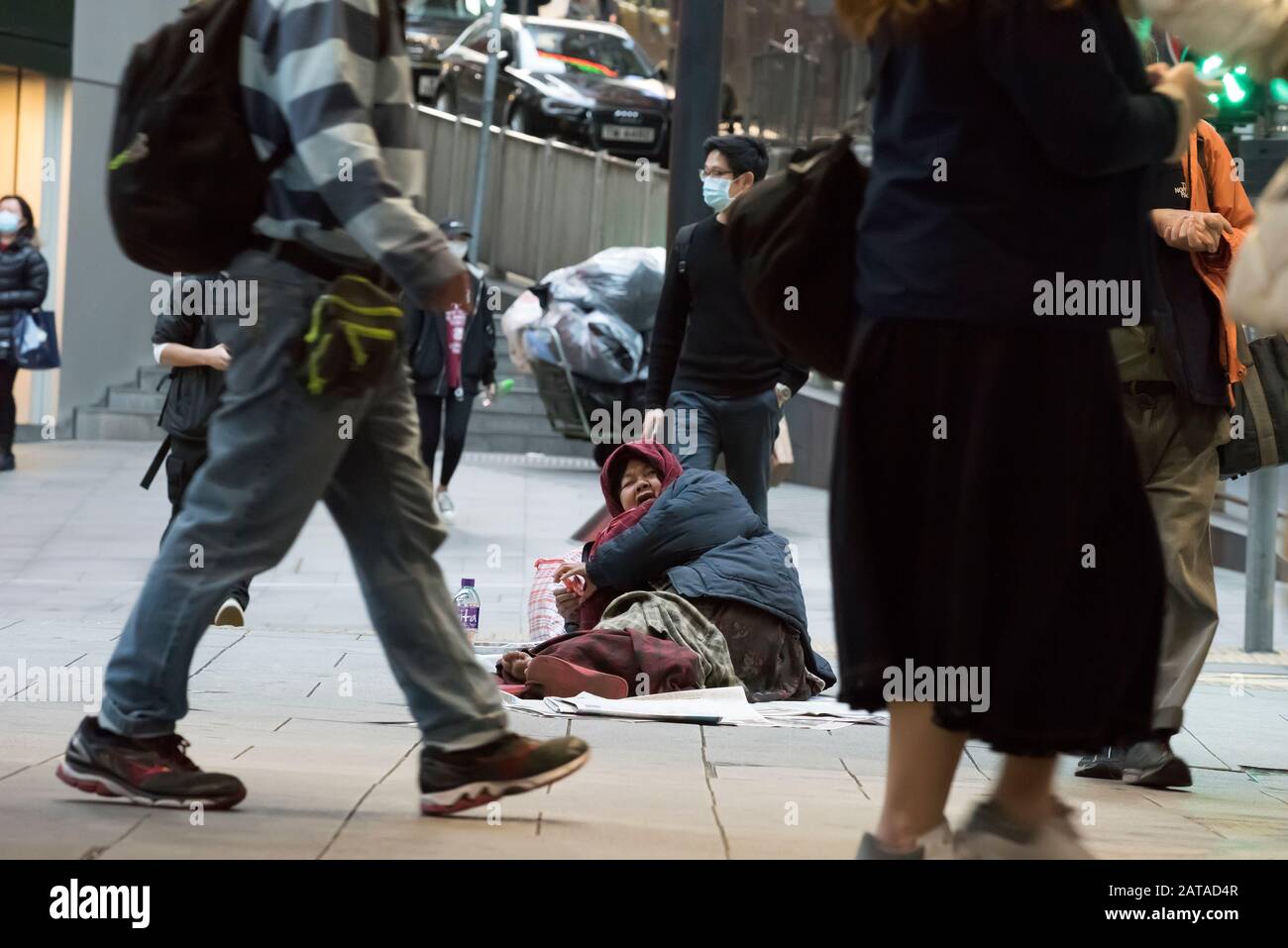 Chinese street homeless hi-res stock photography and images - Alamy