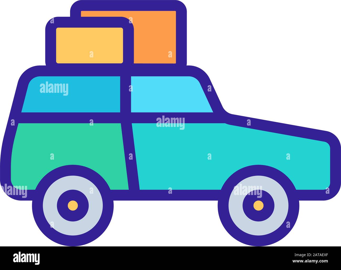 Car icon vector. Isolated contour symbol illustration Stock Vector ...