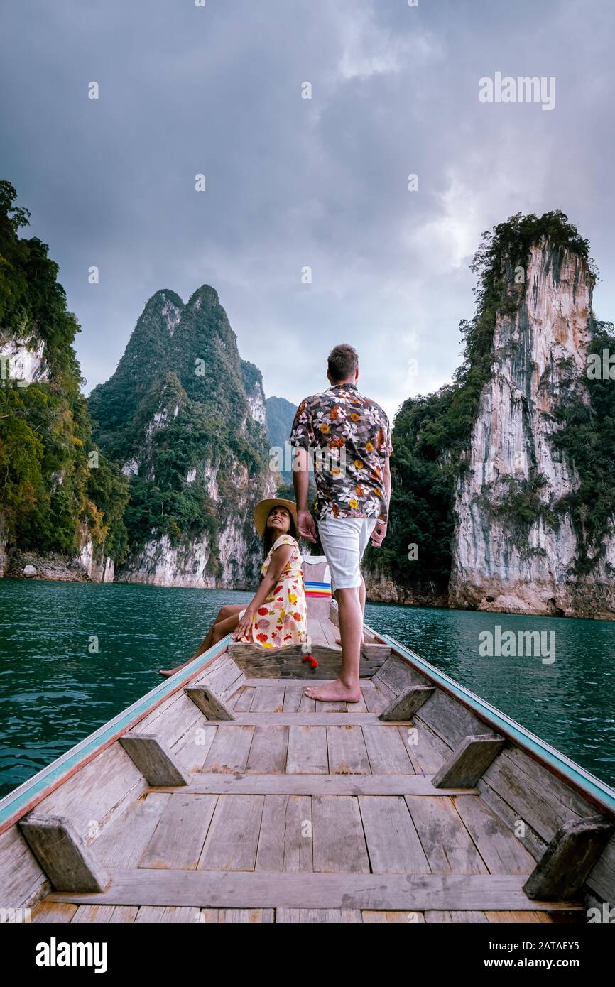 Khao Sok national park Cheow Lan Dam, Ratchaprapha Dam or Rajjaprabha ...