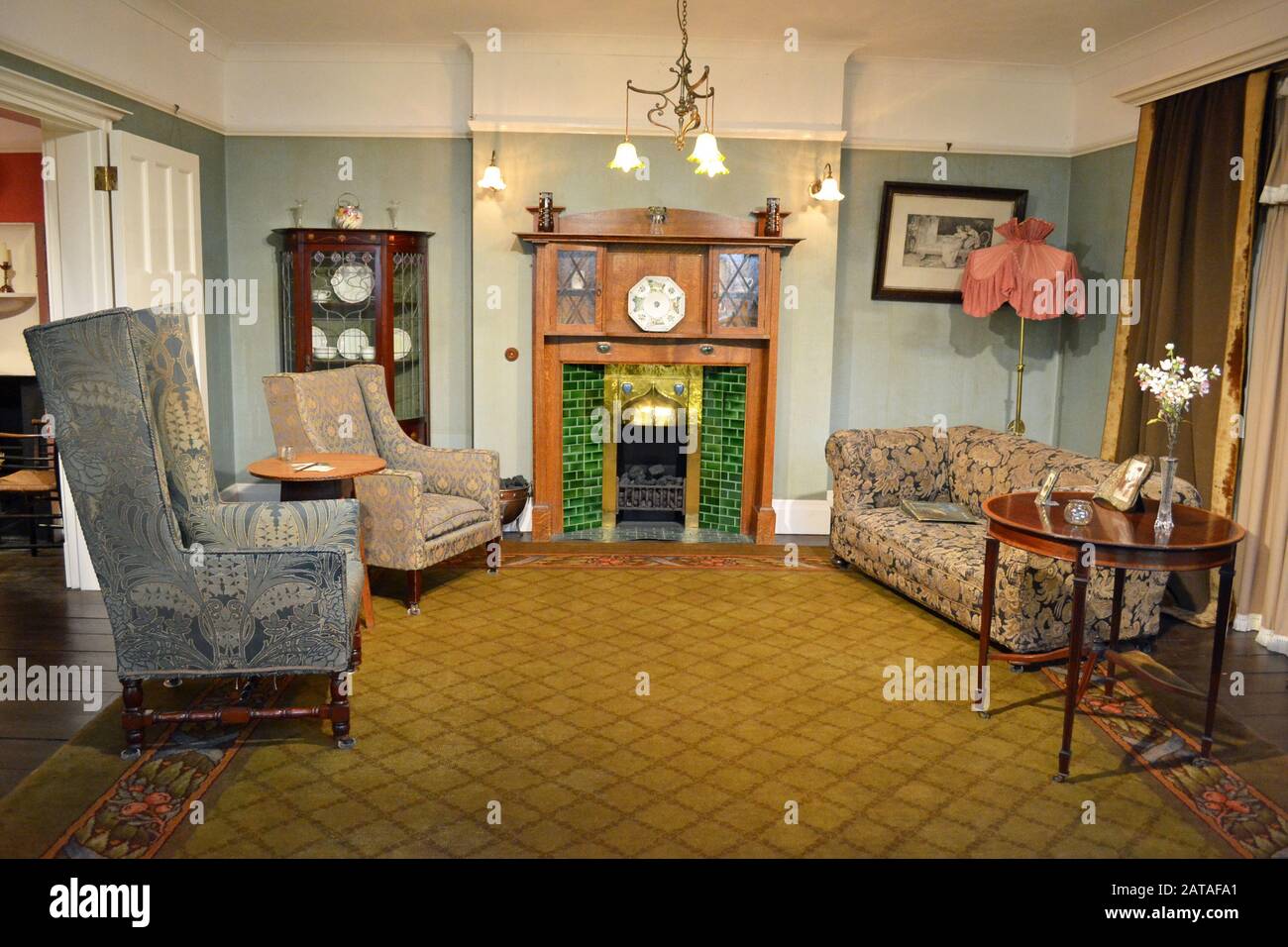 Edwardian Drawing Room at the Geffrye Museum, London, UK in 2015. In ...