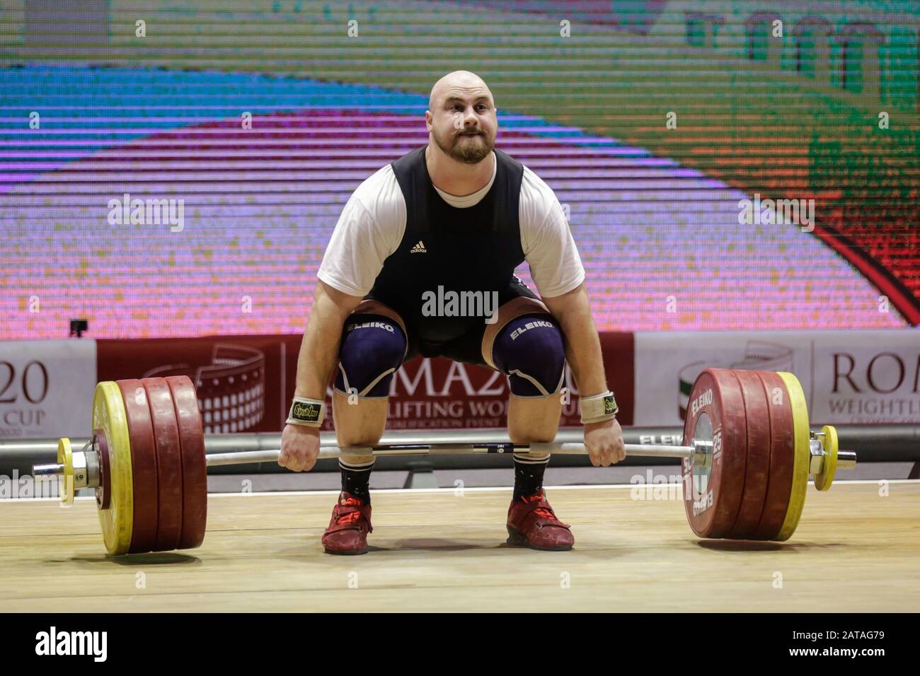 litvinov david (isr) 109+ kg category during IWF Weightlifting World ...
