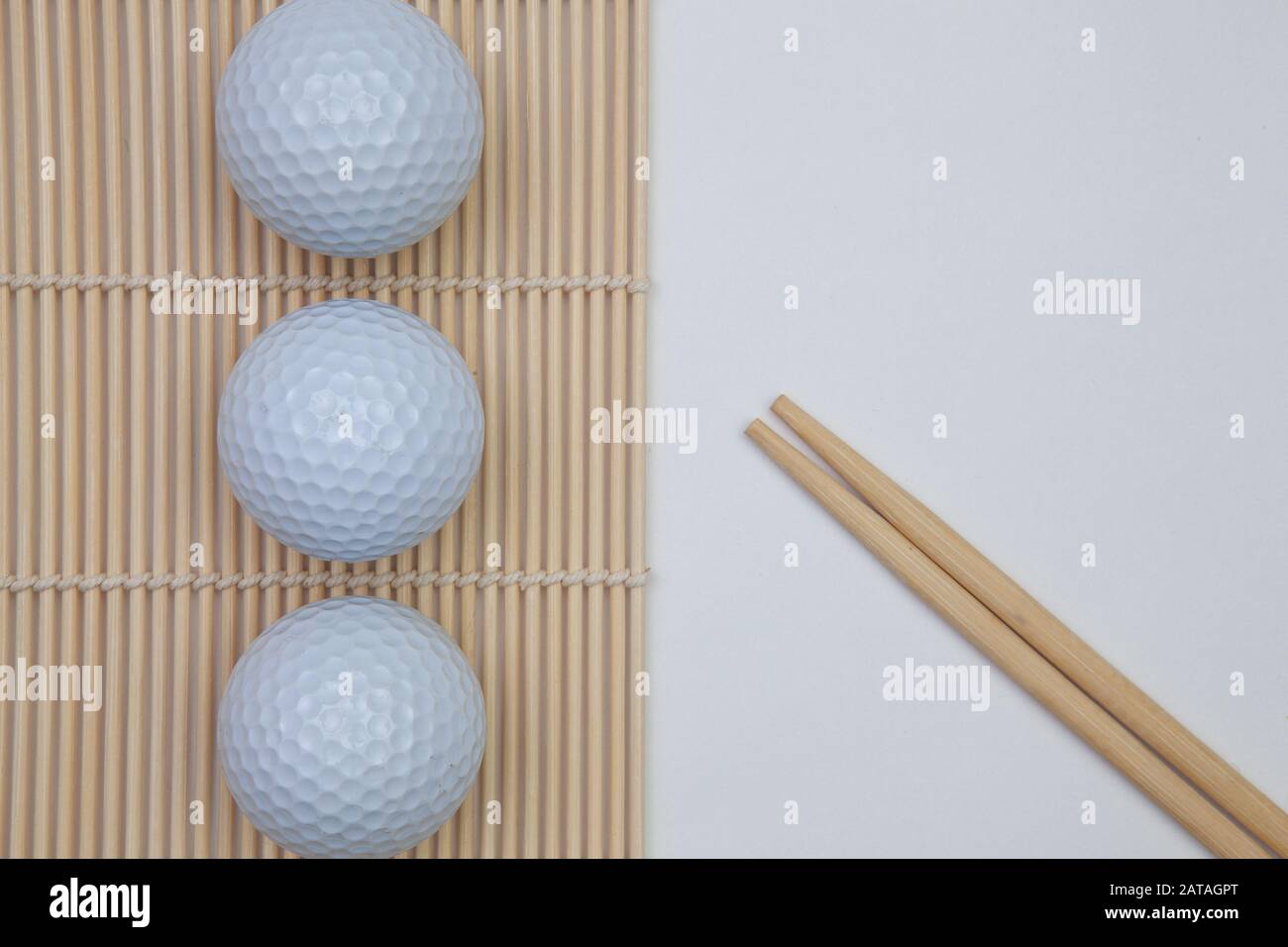 Top View Of White Empty Sushi Plate With Towel And Chopsticks. Vector ...