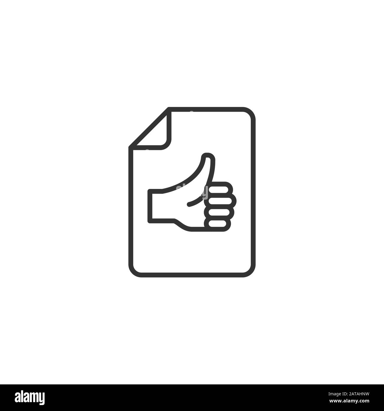 People hand with check mark icon in flat style. Accept vector ...