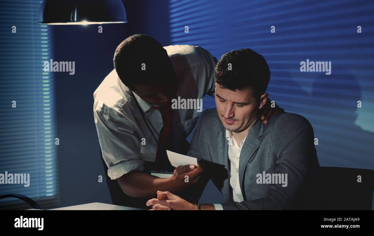 Interrogation room policeman hi-res stock photography and images - Alamy