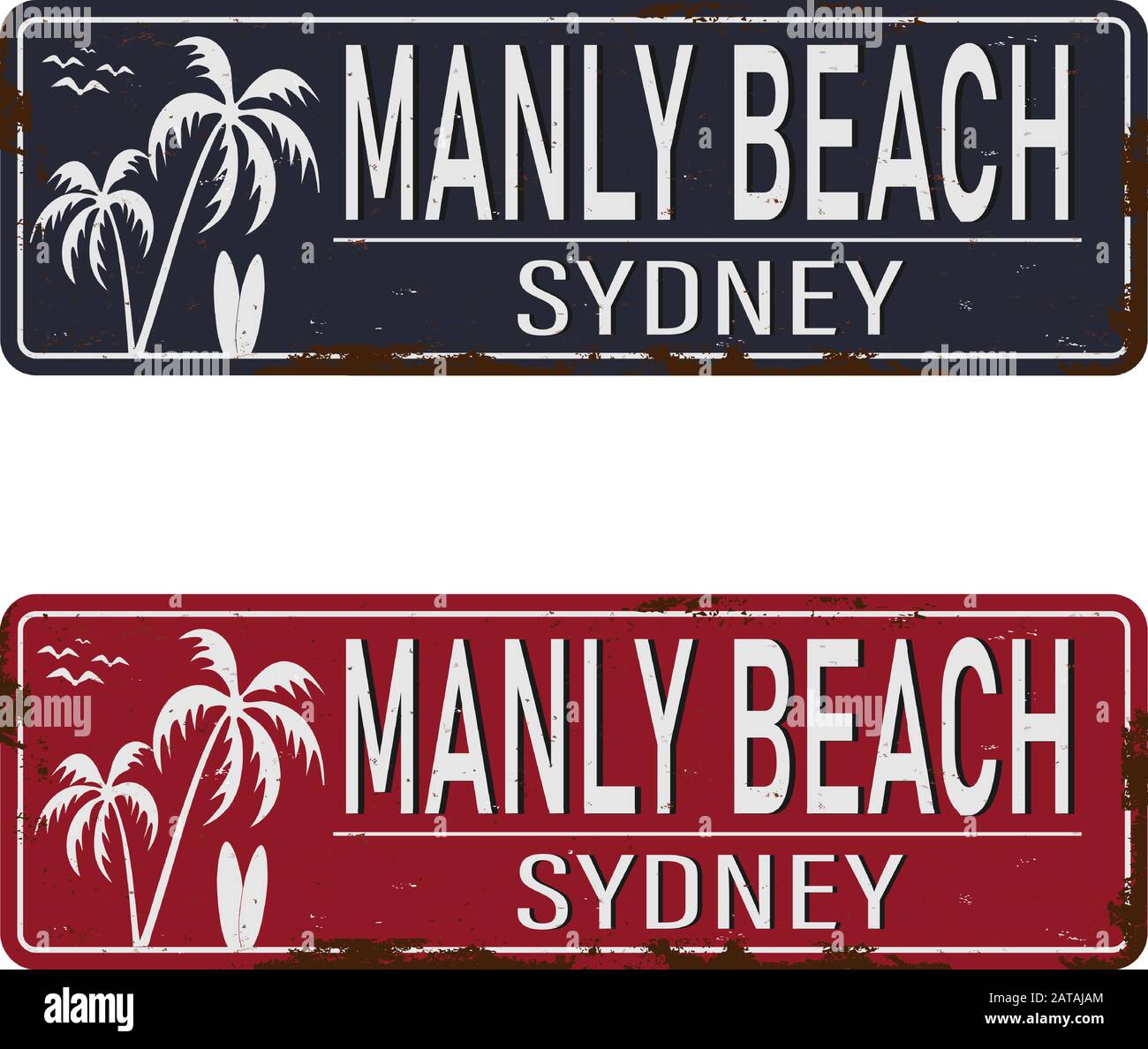 Manly beach sign Cut Out Stock Images & Pictures - Alamy