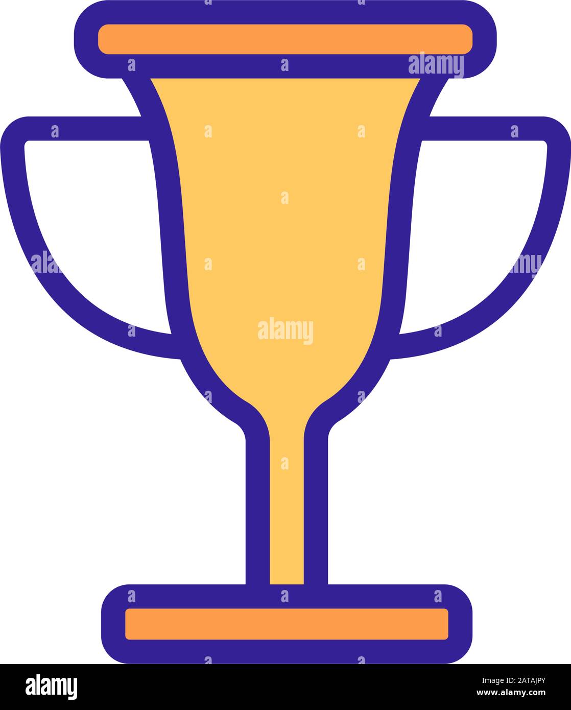 Sports Cup icon vector. Isolated contour symbol illustration Stock ...