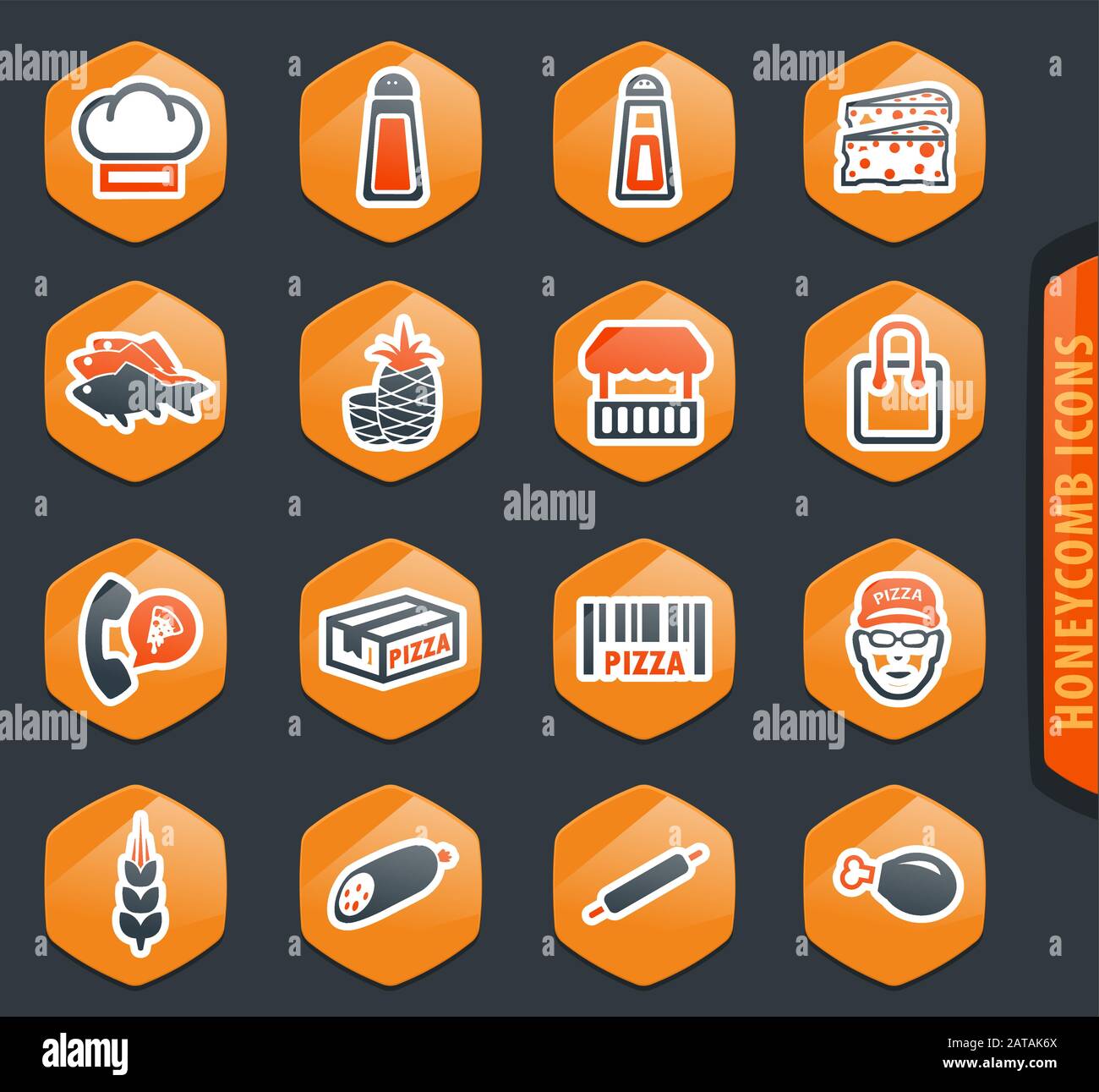 Restaurant icons set Stock Vector Image & Art - Alamy