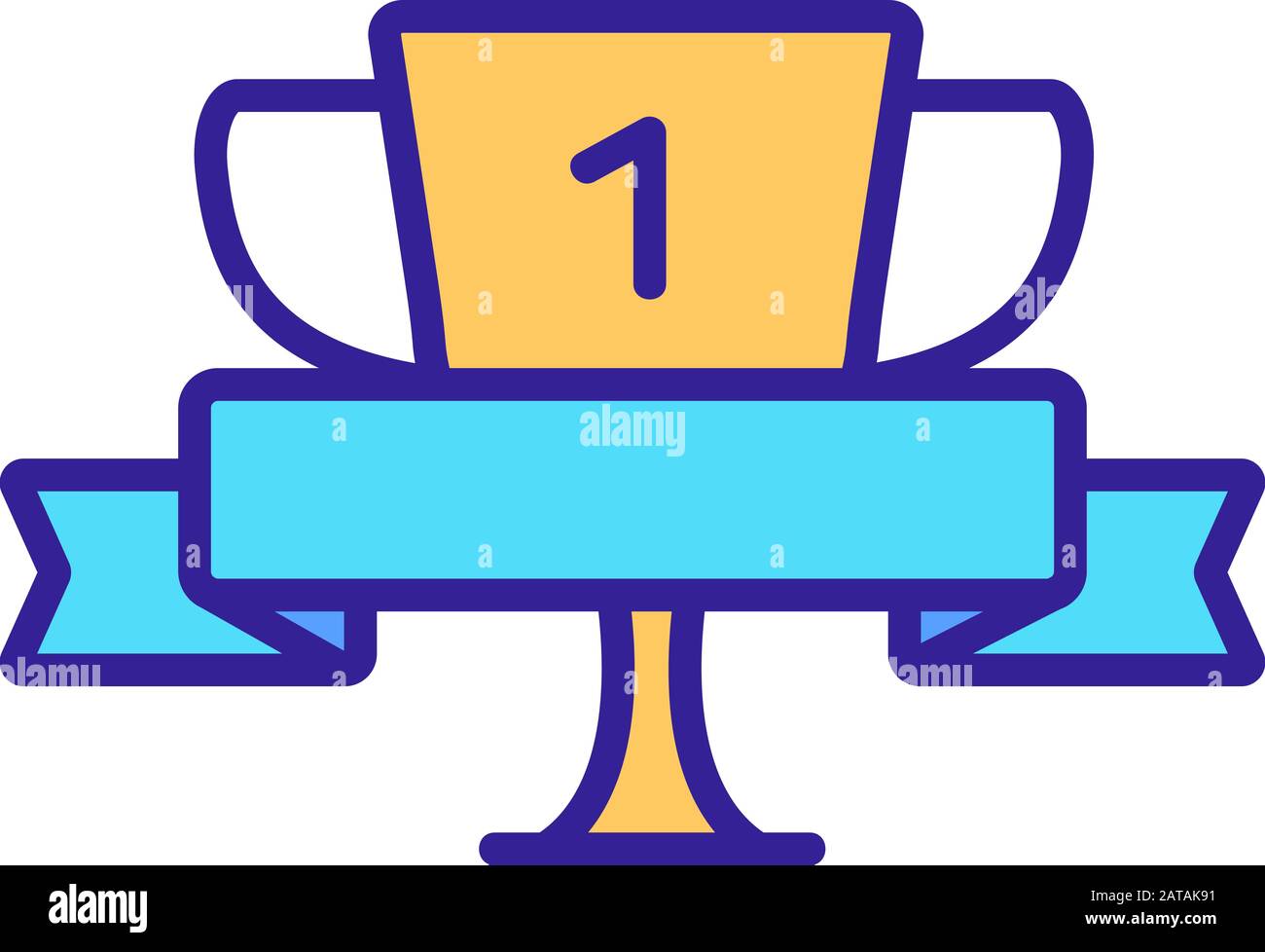 Sports Cup icon vector. Isolated contour symbol illustration Stock ...