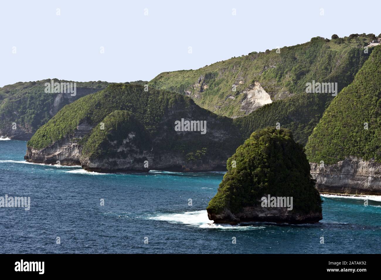 Scenery at Banah Cliff Point, Nusa Penida, Lombok, Indonesia, Asia ...