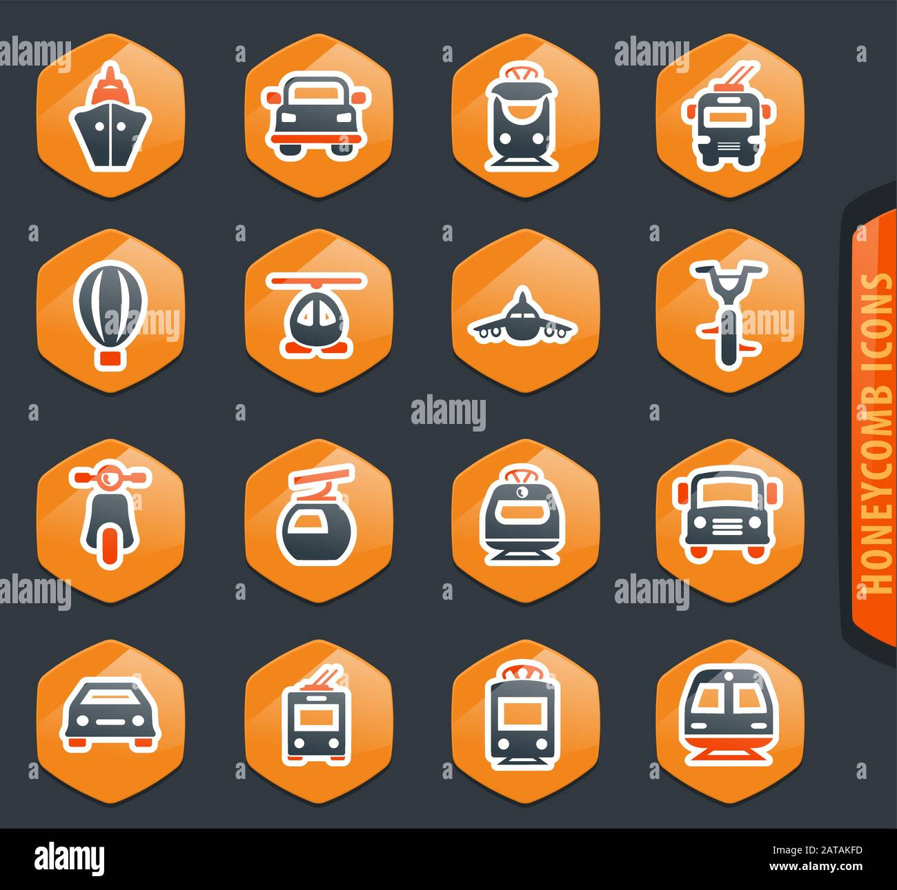 Public transport icons set Stock Vector Image & Art - Alamy