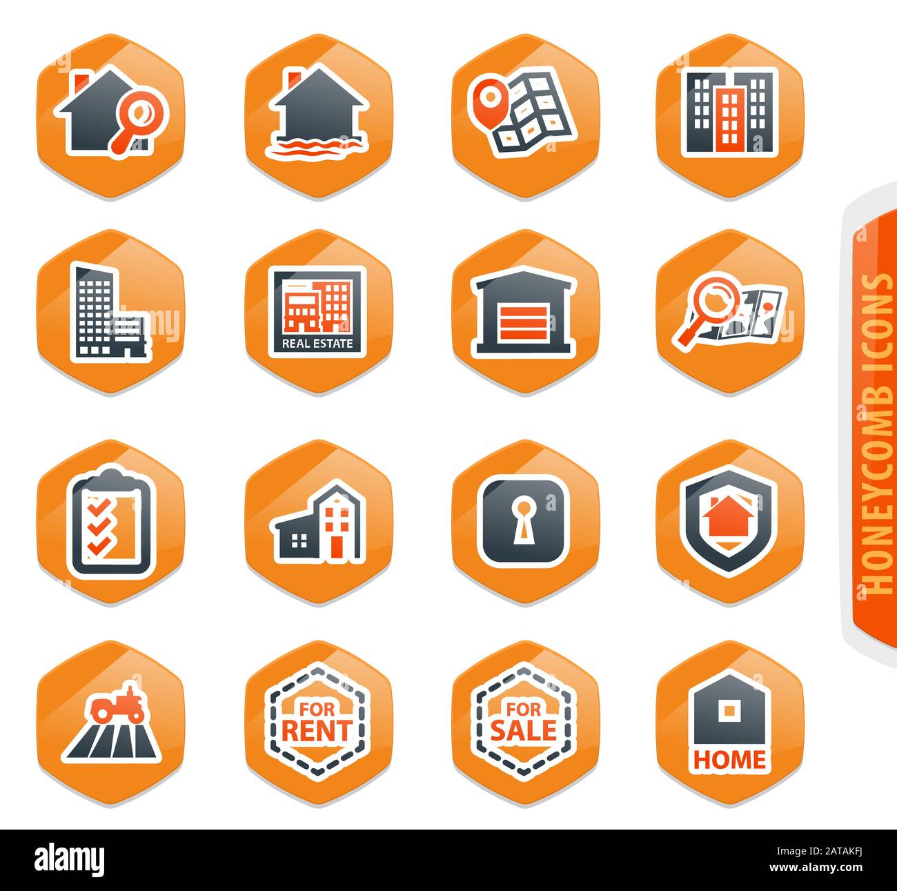Real estate icons set Stock Vector Image & Art - Alamy