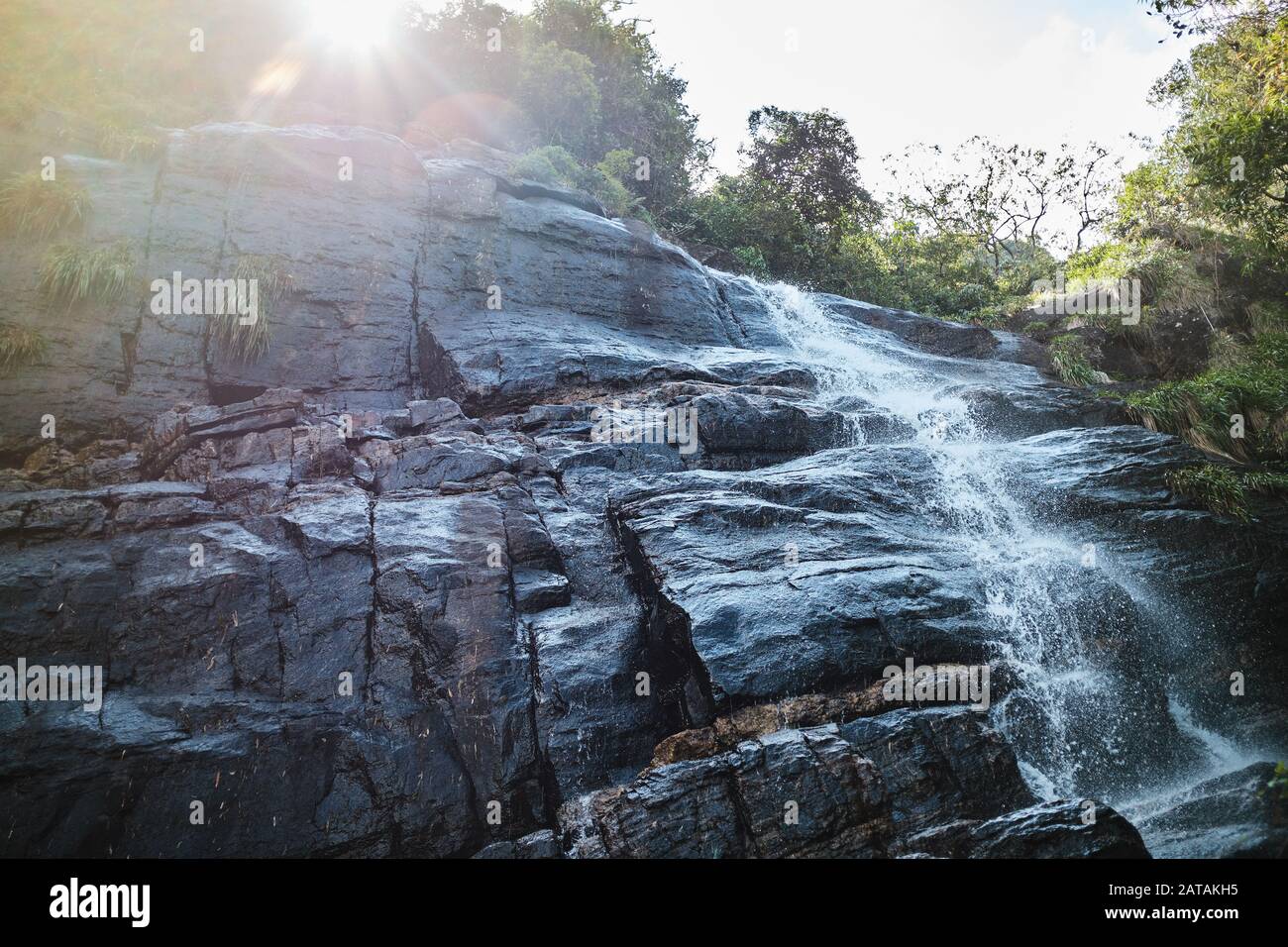 Beautiful waterfall in Knuckles range, Sri Lanka Stock Photo - Alamy