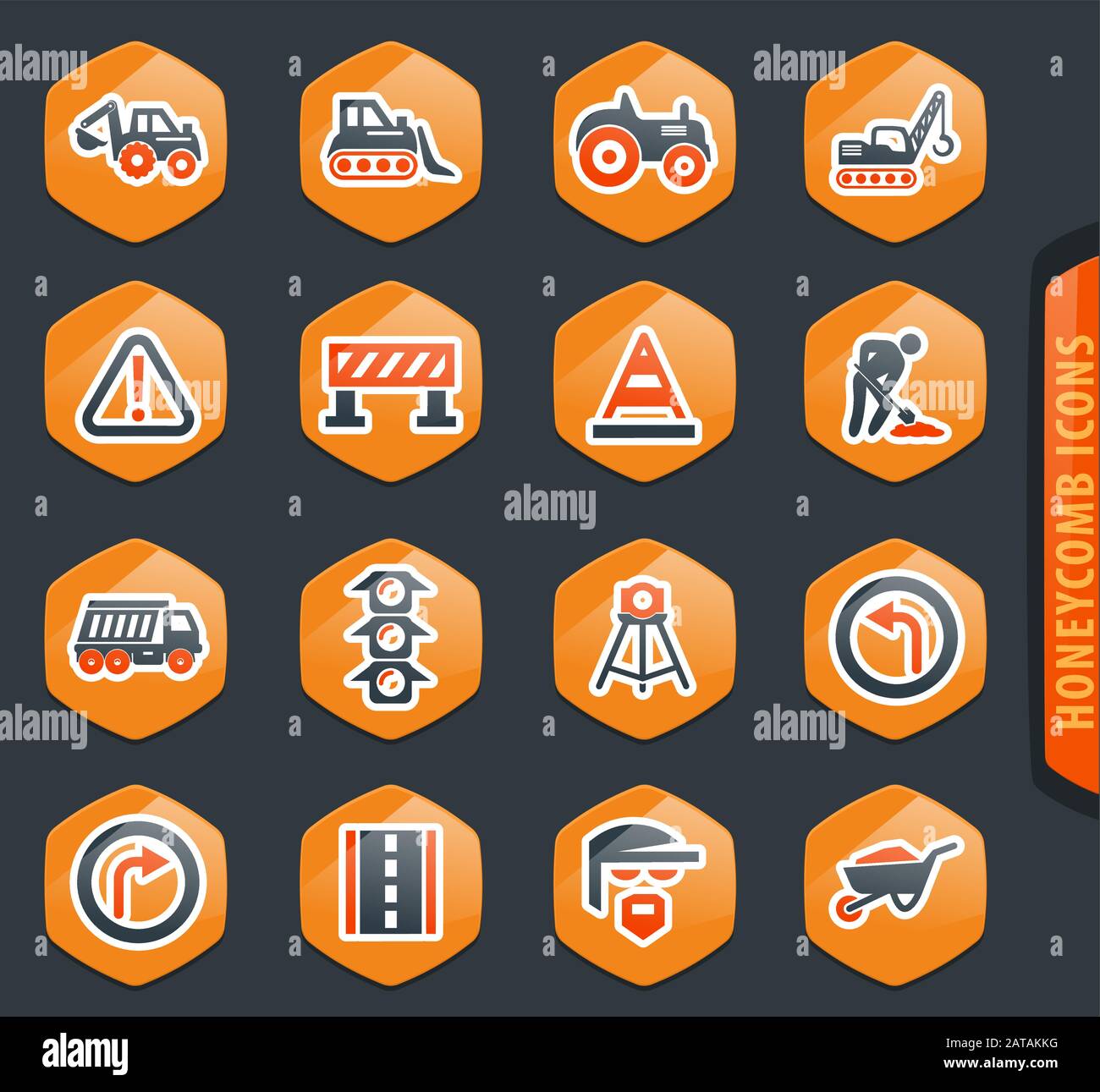 Road repair icon set Stock Vector Image & Art - Alamy