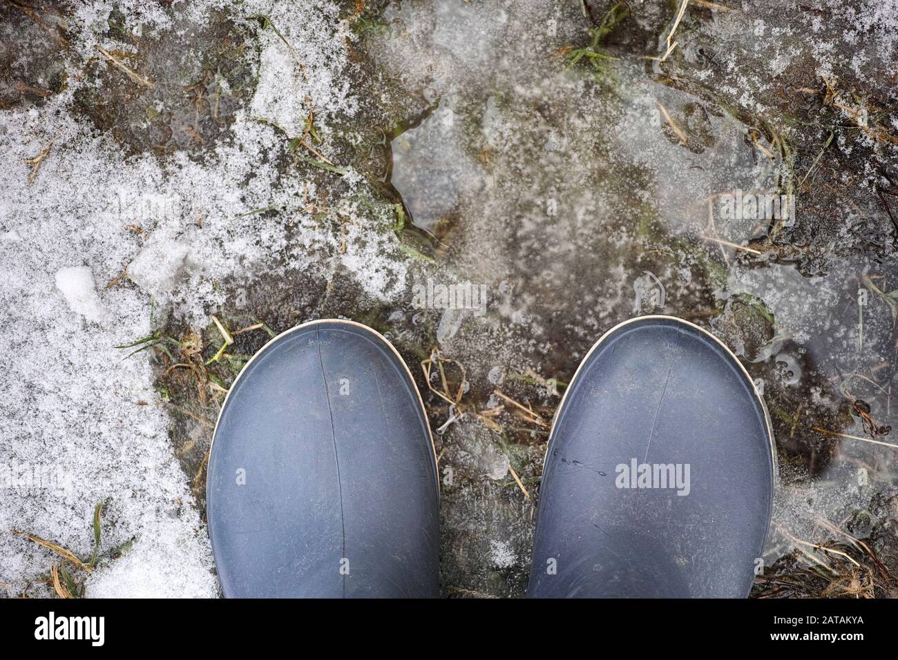 Melted Patch Of Snow High Resolution Stock Photography and Images - Alamy