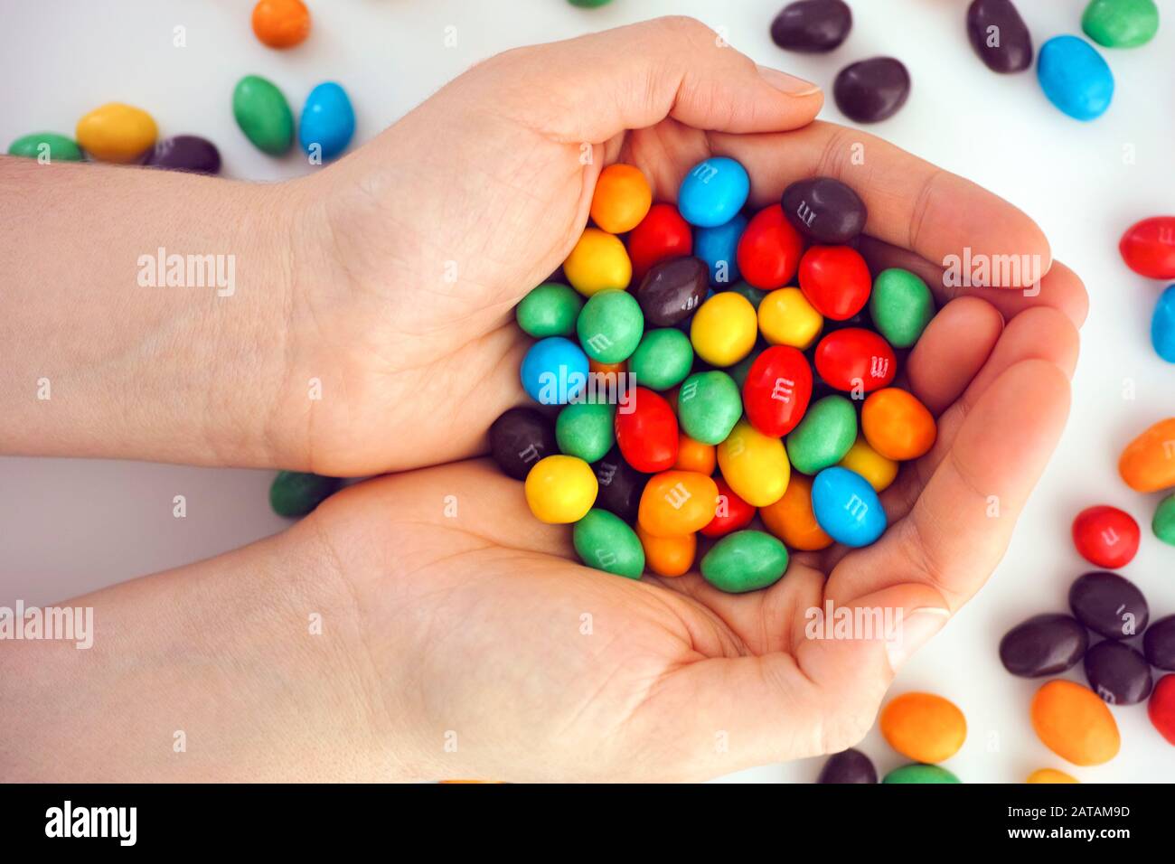 M&ms candy red hi-res stock photography and images - Alamy