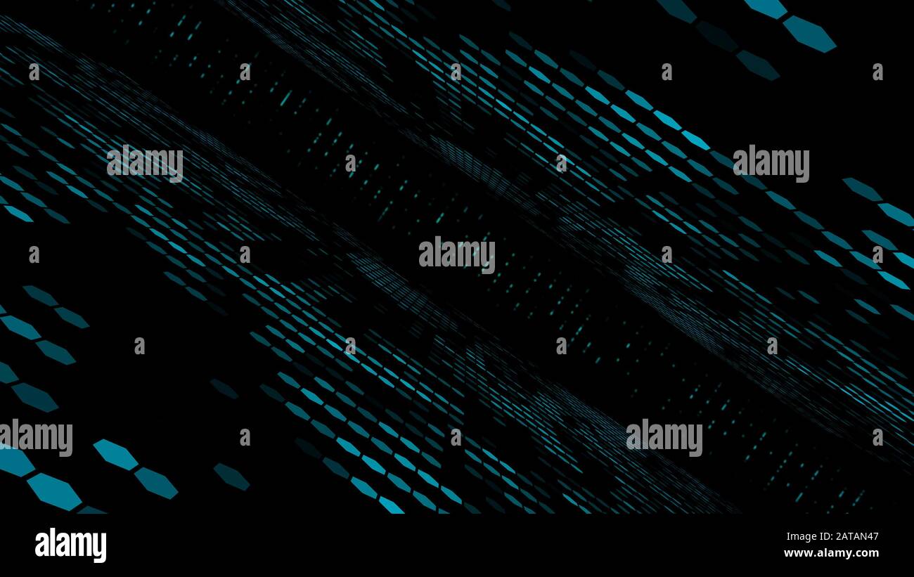 Exciting 3d illustration of a black and blue diagonal rectangular ...