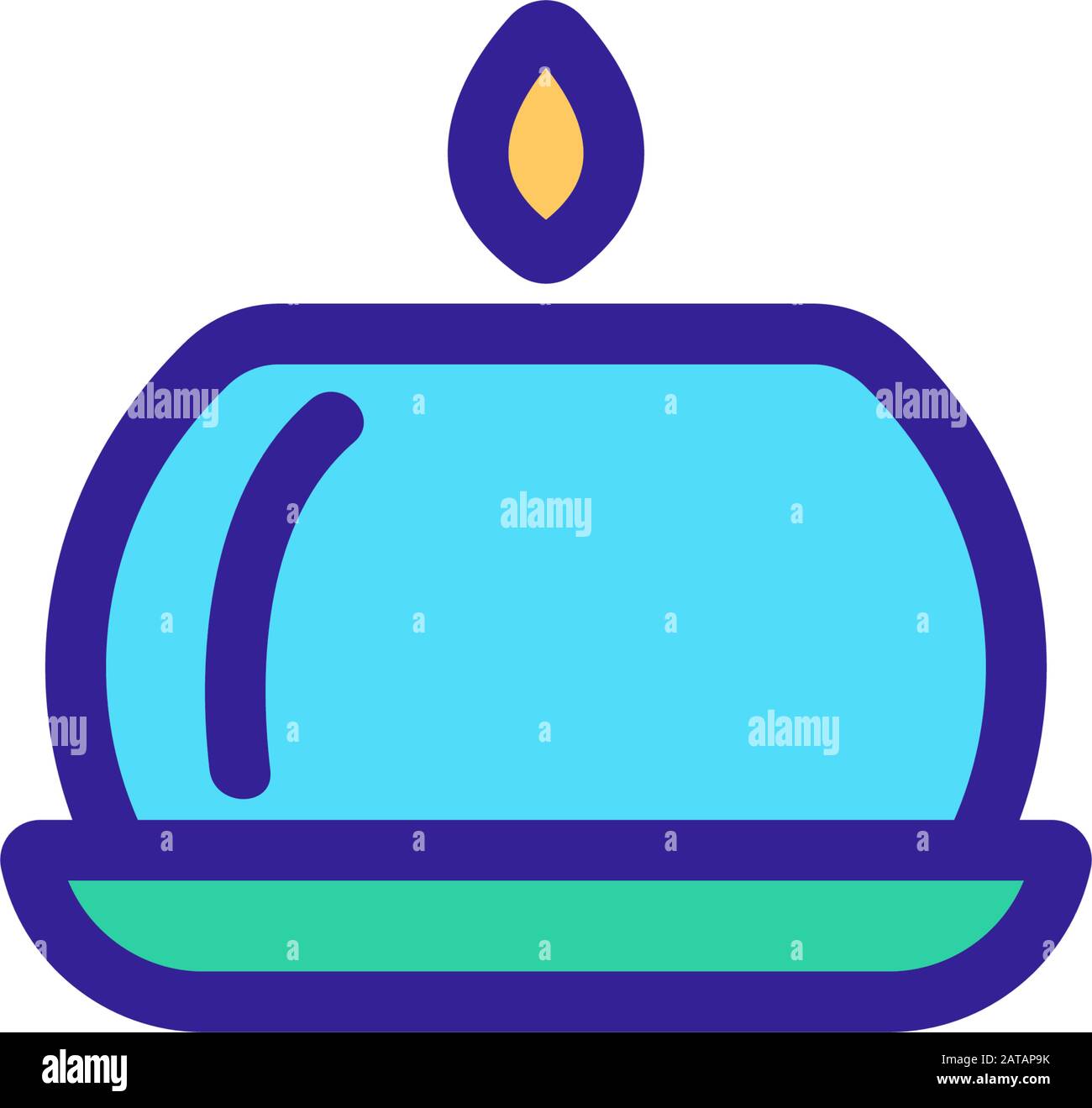 Illumination icon vector. Isolated contour symbol illustration Stock ...