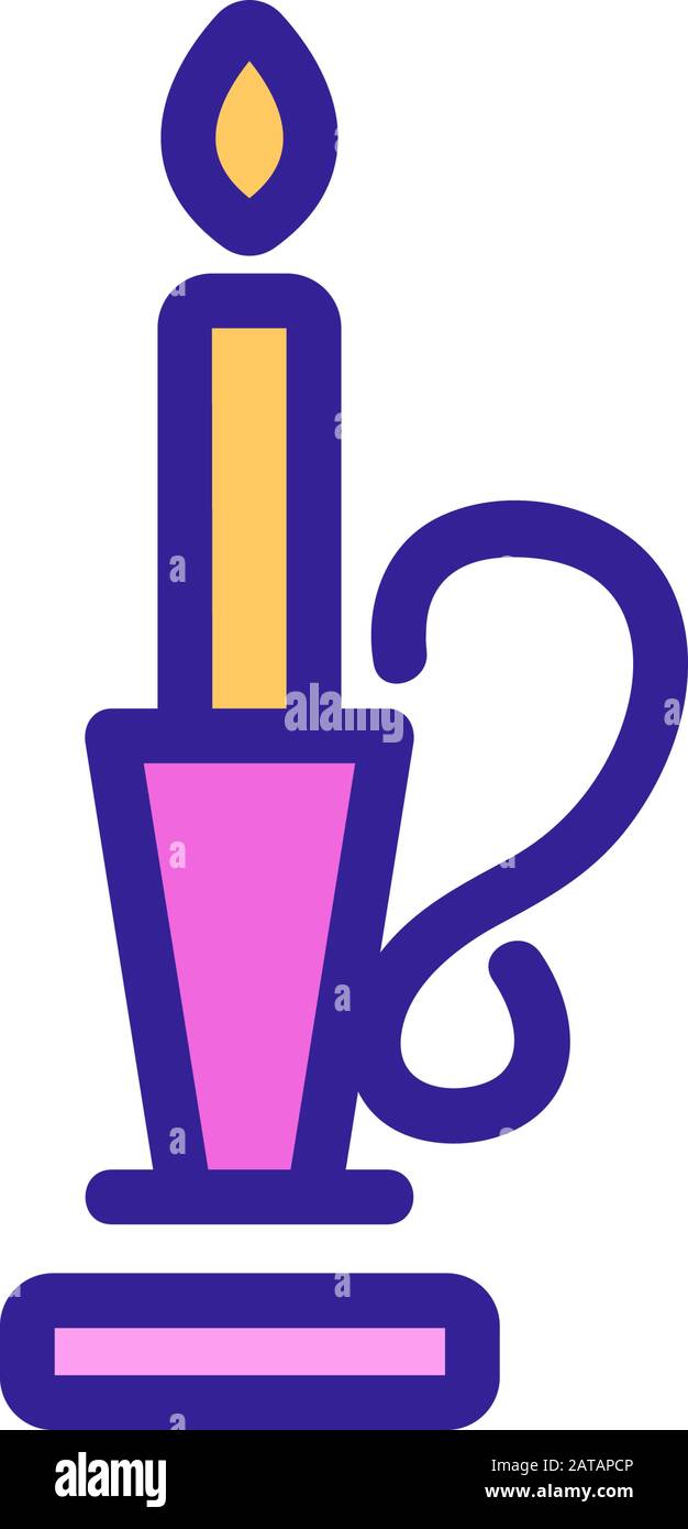 Illumination icon vector. Isolated contour symbol illustration Stock ...