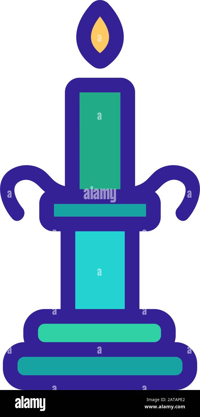 Illumination icon vector. Isolated contour symbol illustration Stock ...