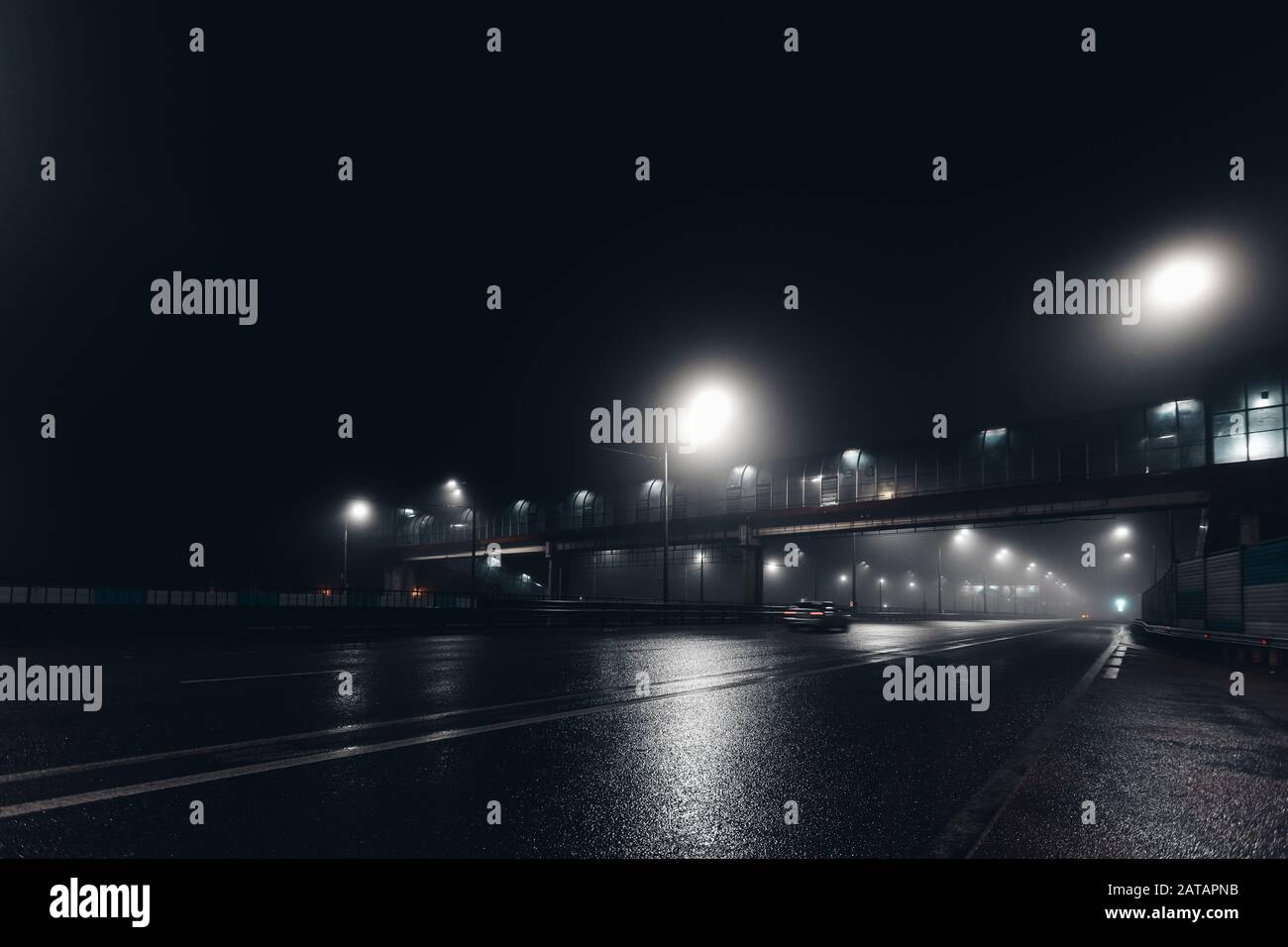 Overhead pedestrian bridge hi-res stock photography and images - Alamy