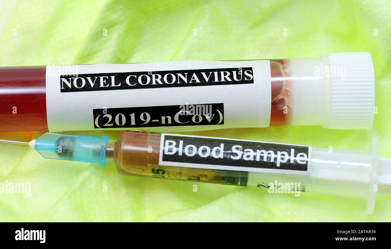 Blood test tube syringe hi-res stock photography and images - Alamy