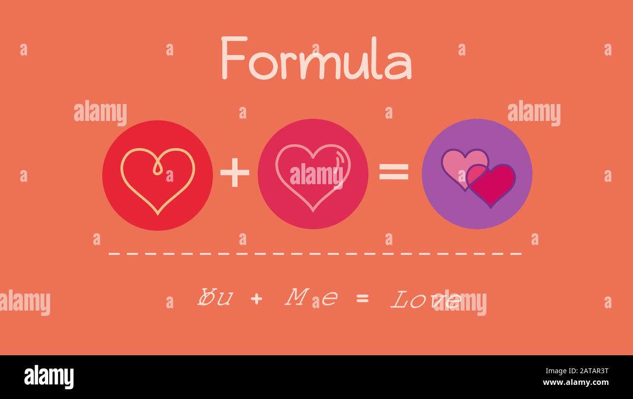 Formula of love Stock Vector Images - Alamy