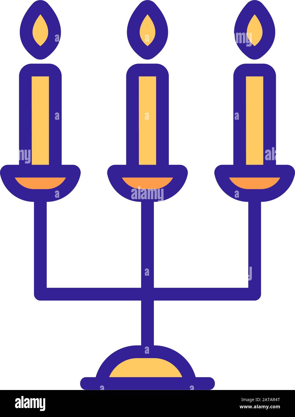 Illumination icon vector. Isolated contour symbol illustration Stock ...