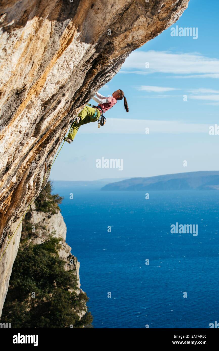 Climbing above the sea hi-res stock photography and images - Alamy