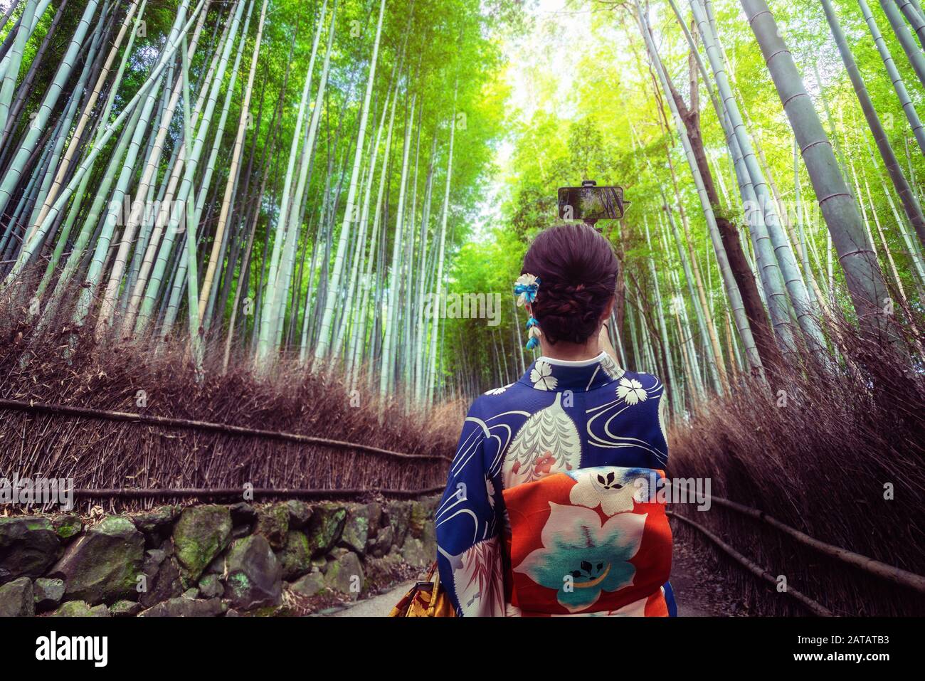 Geisha arashiyama bamboo forest hi-res stock photography and images - Alamy