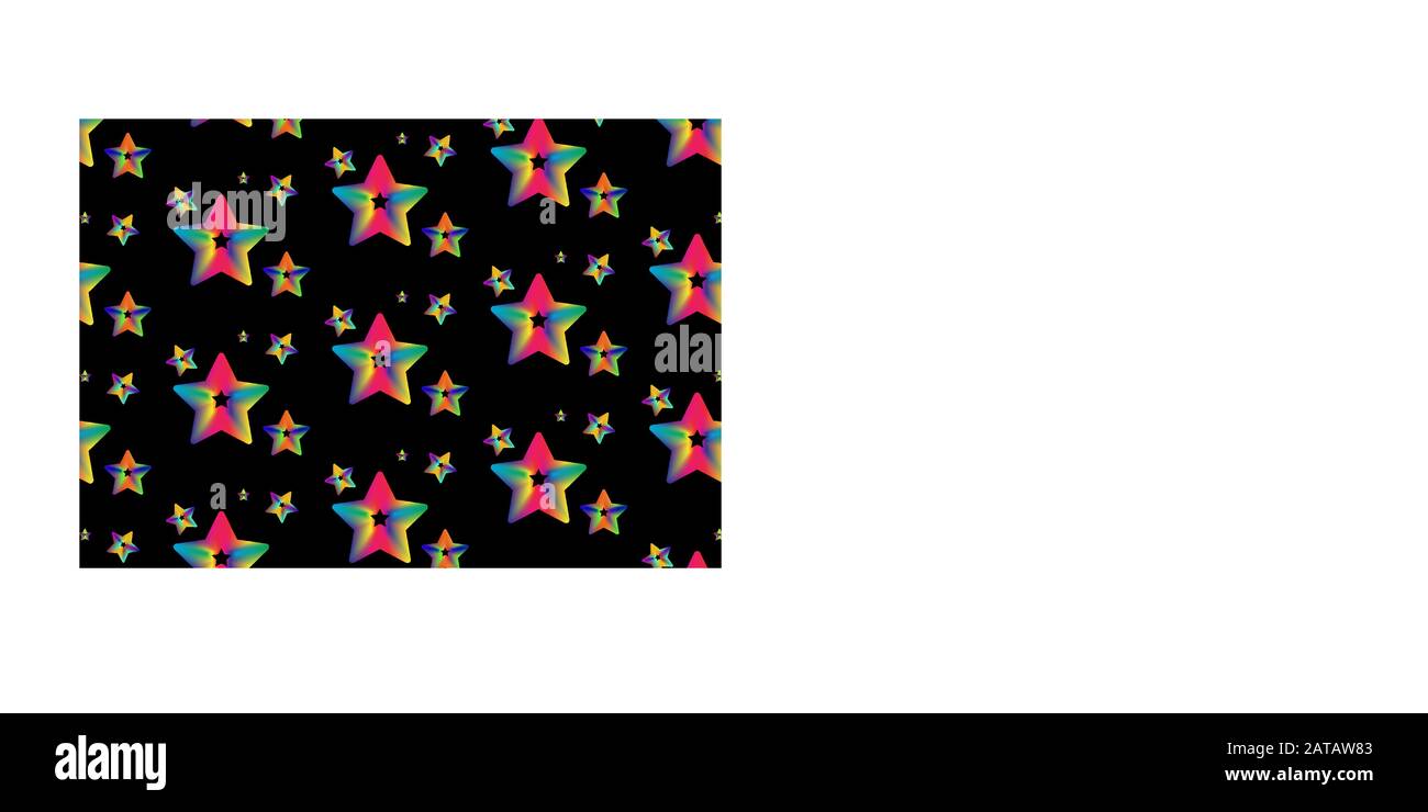 Neon stars seamless pattern Stock Vector Images - Alamy