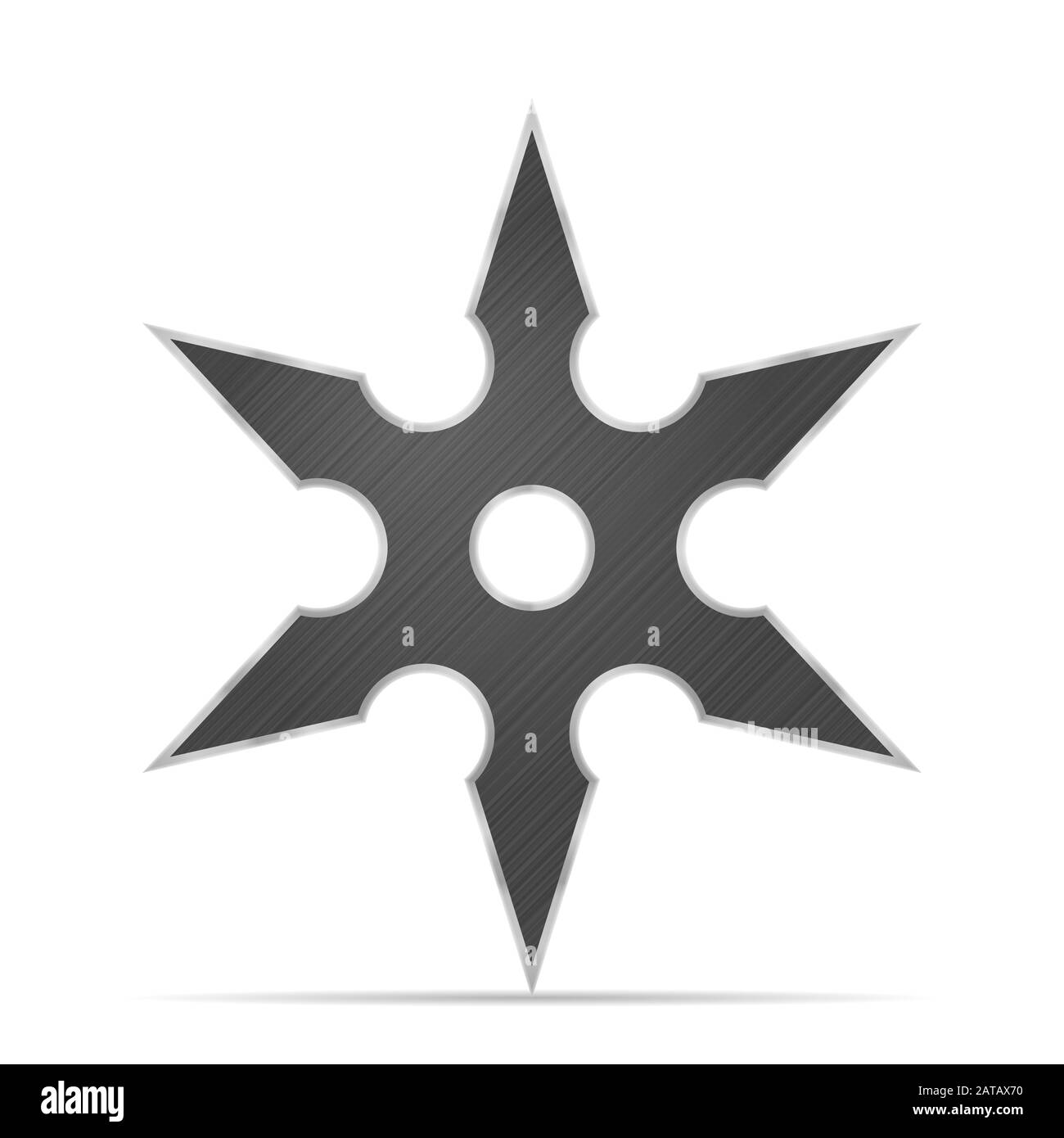 Shuriken on a white background. Vector illustration Stock Photo - Alamy