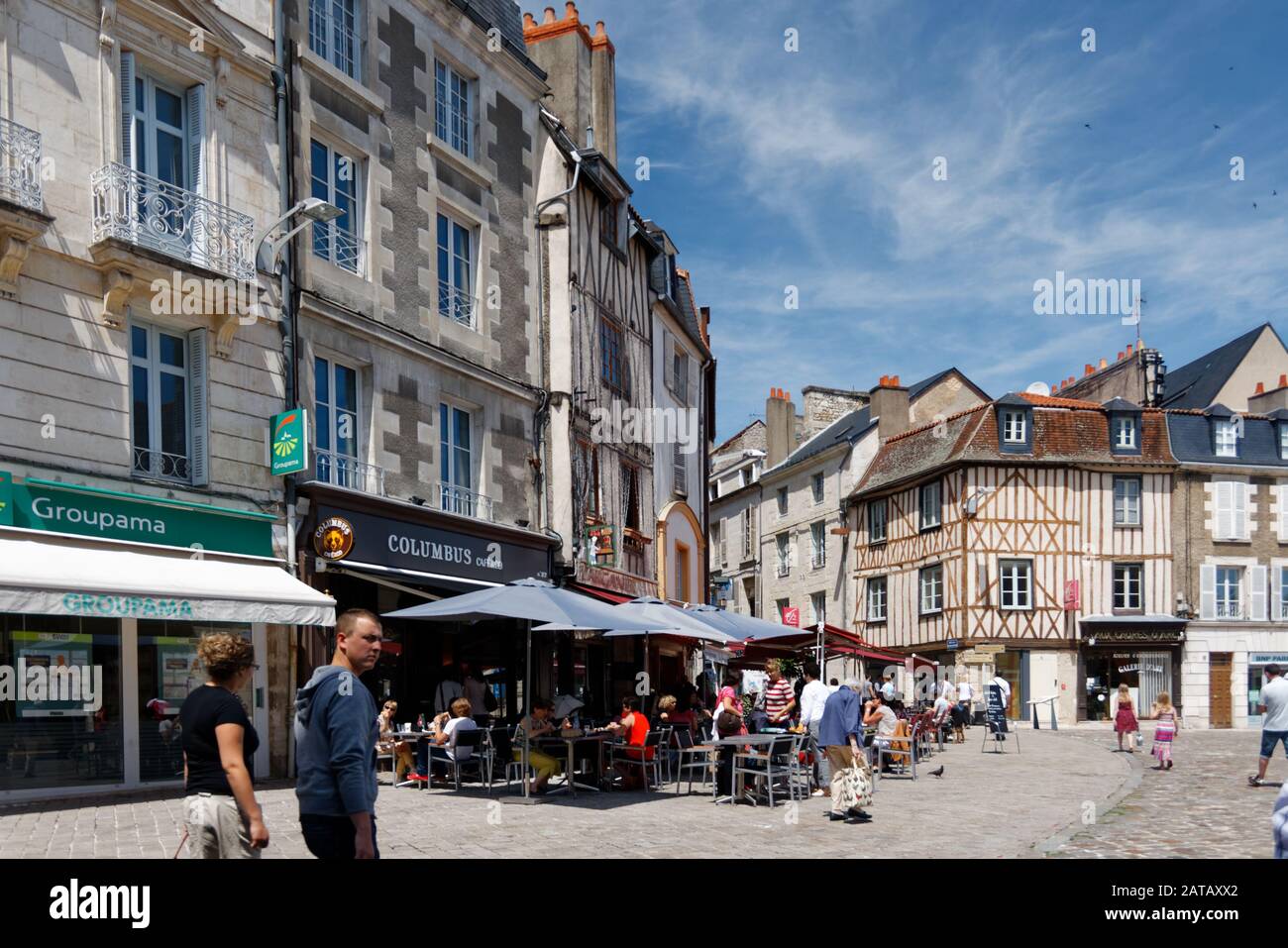 One day in Poitiers Stock Photo - Alamy
