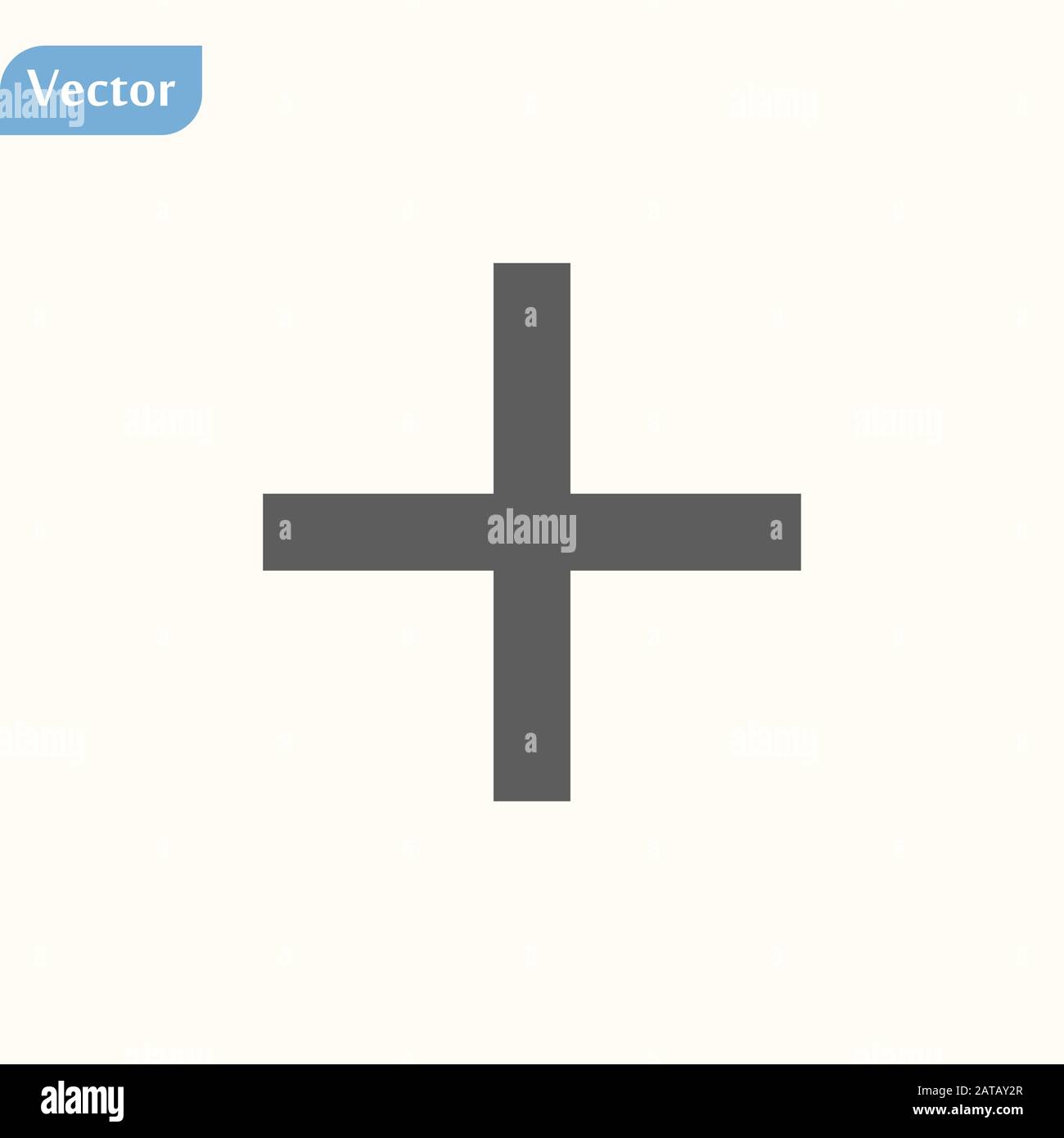 Plus icon template color editable. Plus symbol vector sign isolated on ...