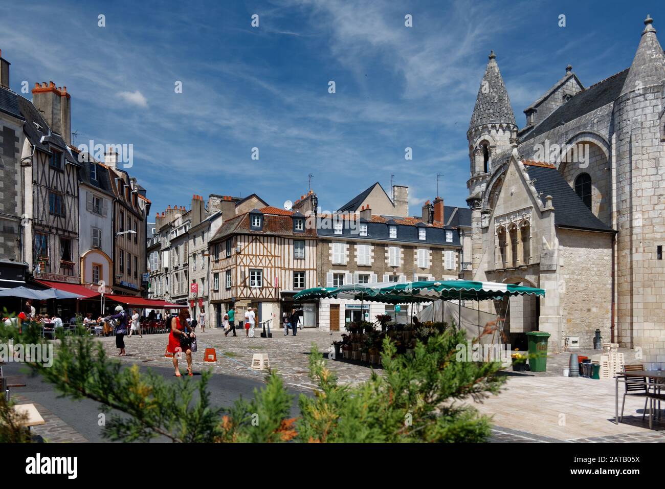 One day in Poitiers Stock Photo - Alamy