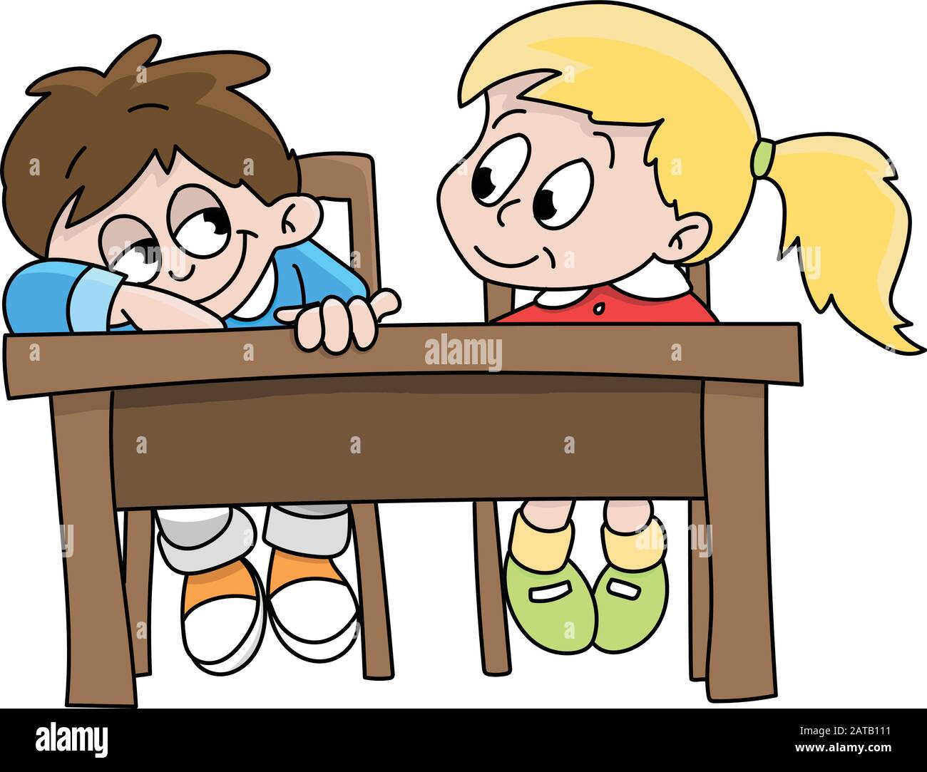 Illustration student in art class hi-res stock photography and images ...