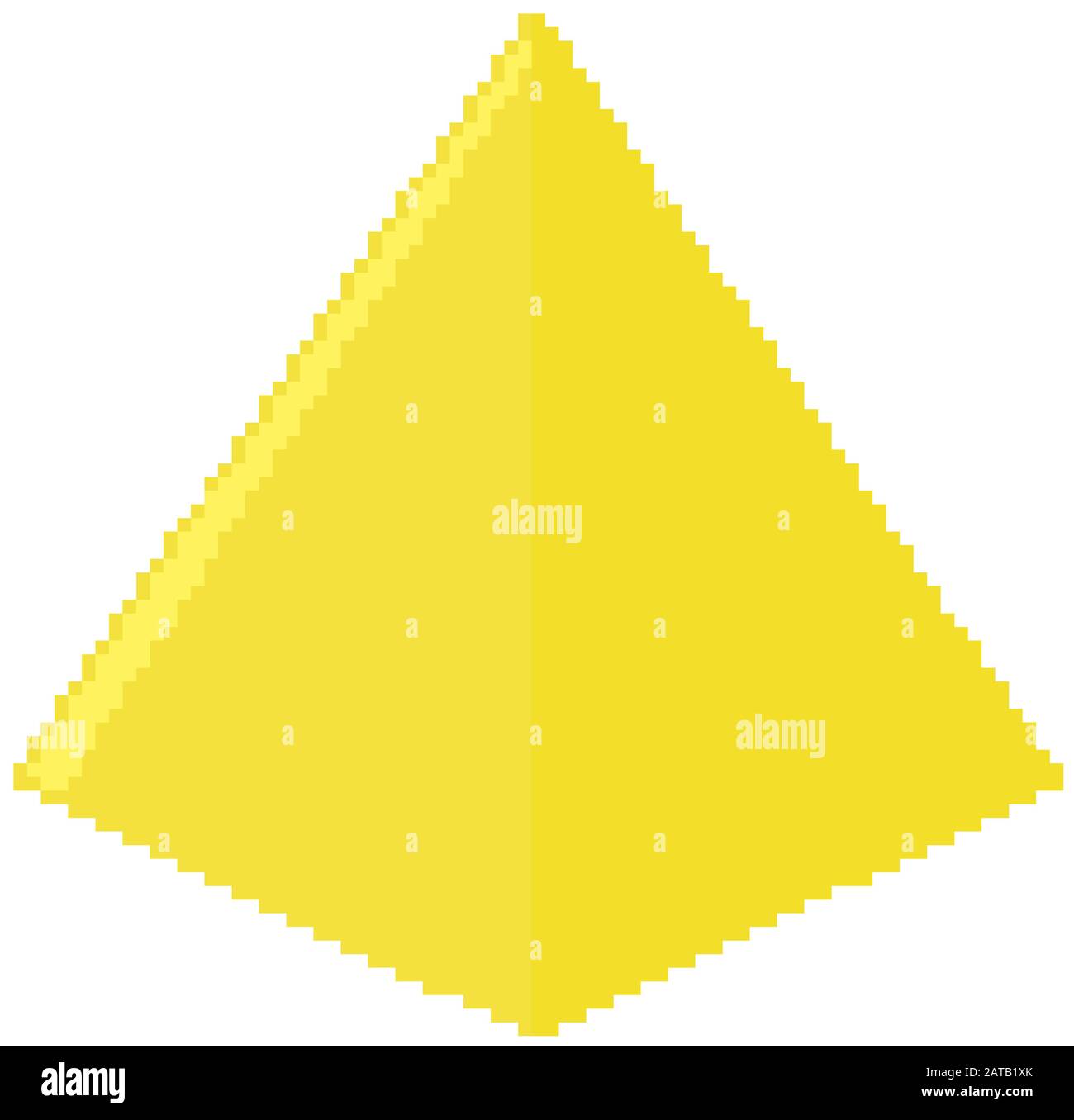 Geometry shape of triangle in yellow illustration Stock Vector Image ...