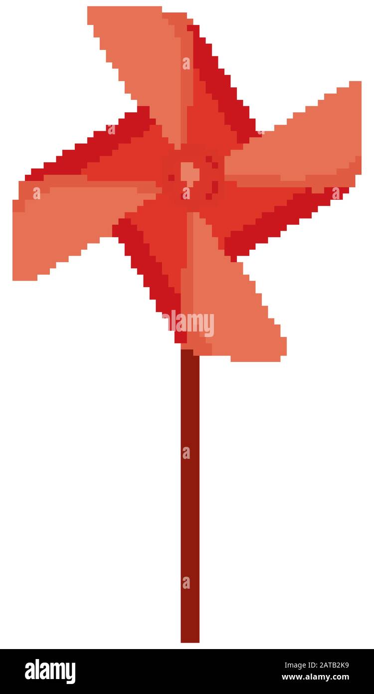 Isolated wind spinner in red color illustration Stock Vector Image ...