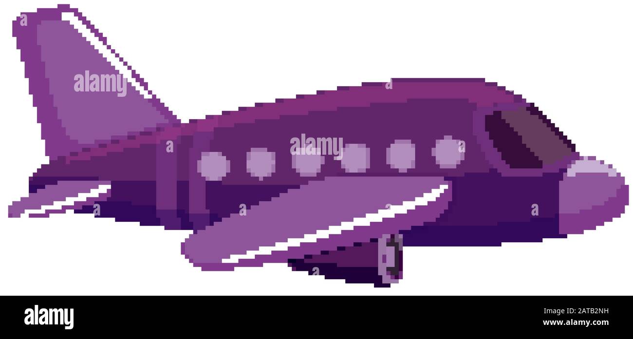 Purple airplane Stock Vector Images - Alamy