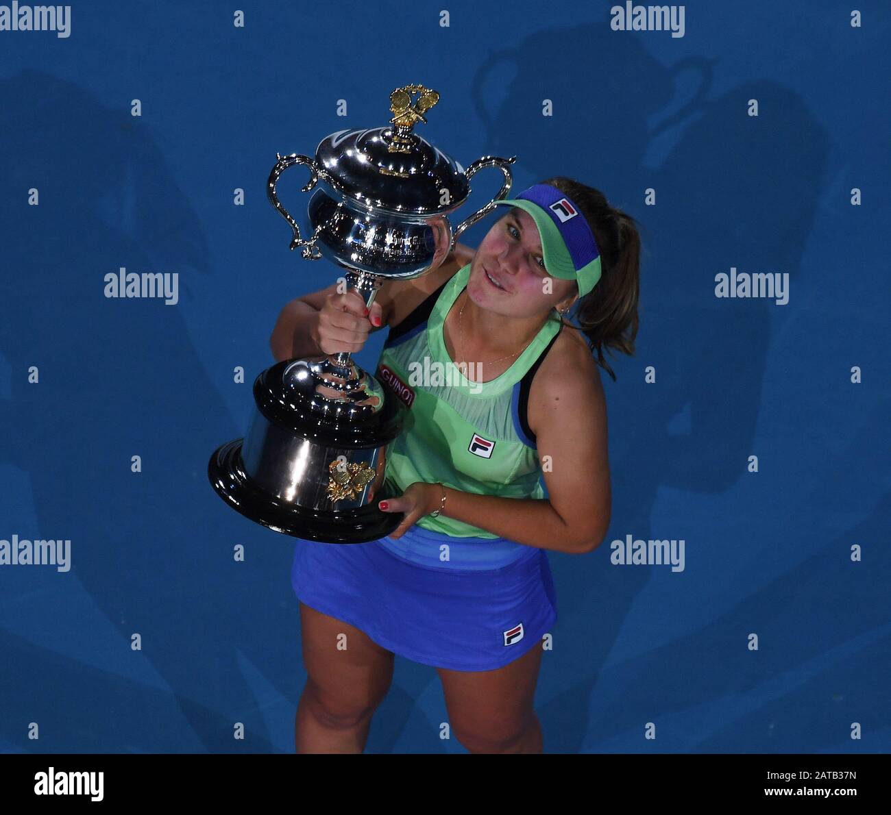 Melbourne, Australia. 31st Jan, 2020. Melbourne Park Australian Open Day 13 01/02/20 Sofia Kenin ...