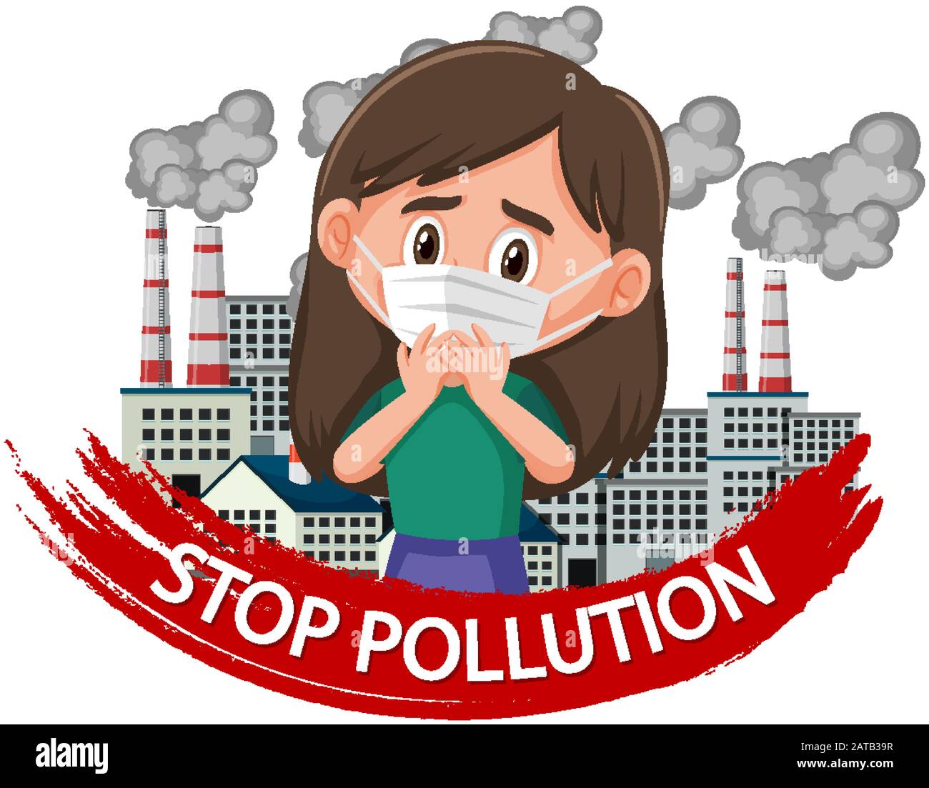 Children air pollution Cut Out Stock Images & Pictures - Alamy