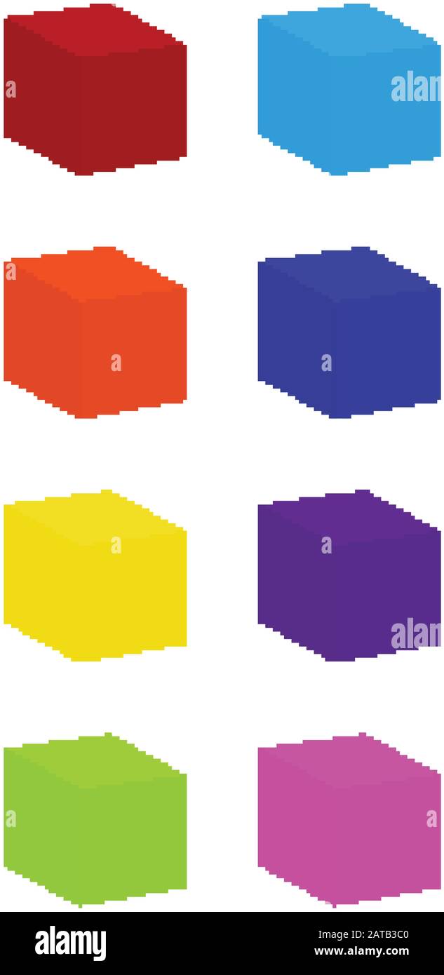 Square shapes in different colors illustration Stock Vector Image & Art ...