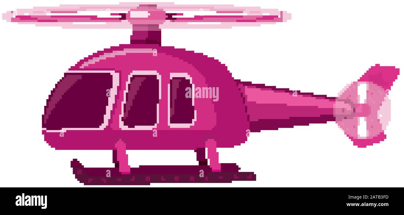Single picture of pink helicopter illustration Stock Vector Image & Art ...