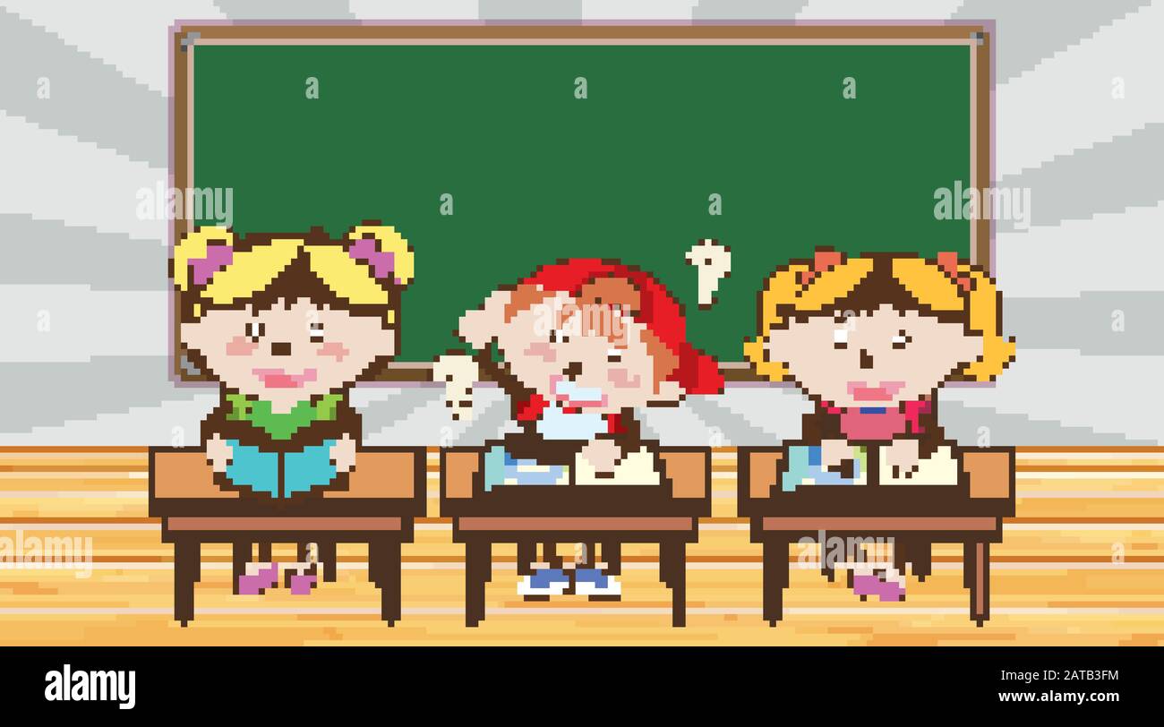 Kids children student students recreation Stock Vector Images - Alamy