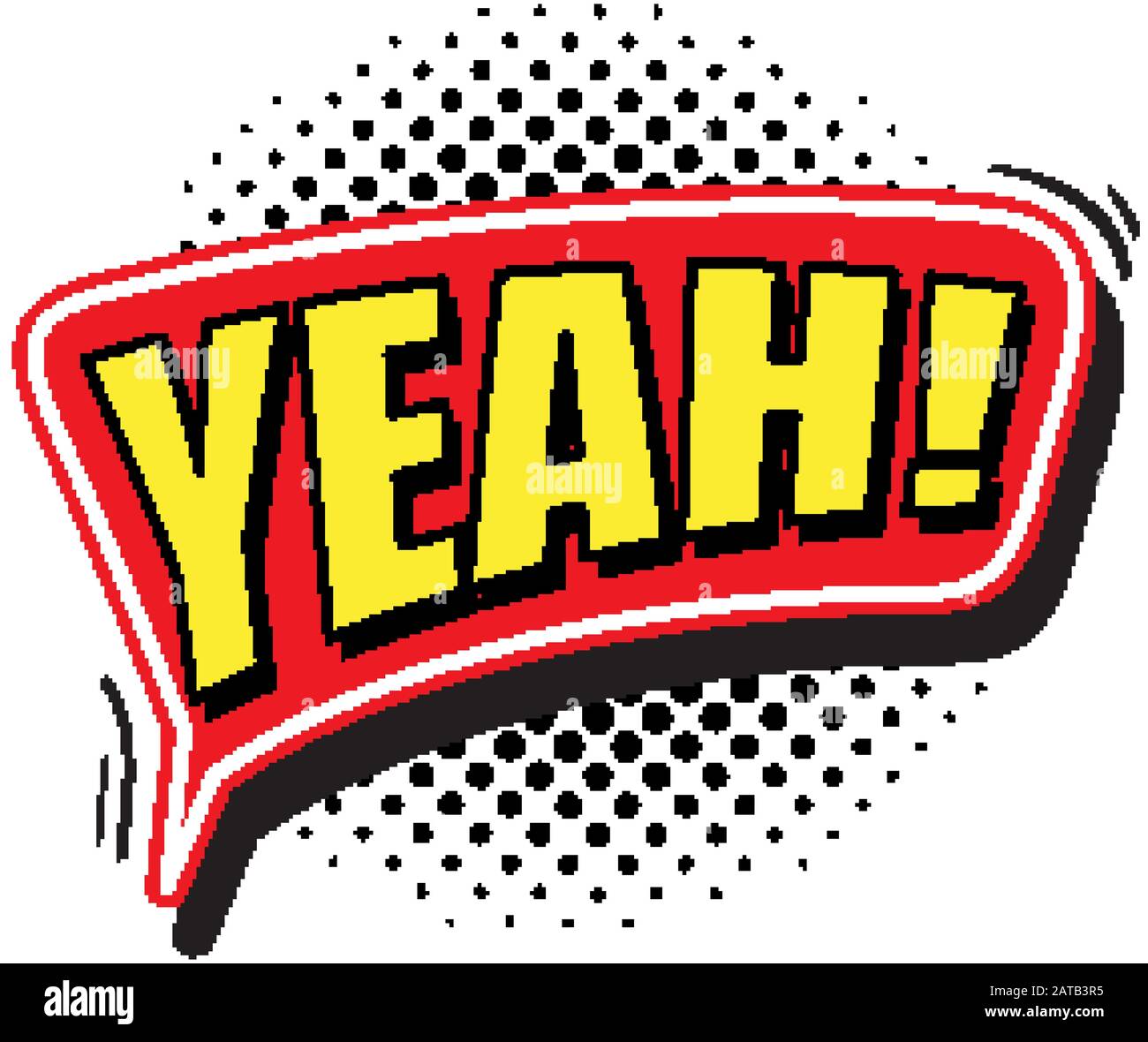 Expression words design for yeah illustration Stock Vector Image & Art ...